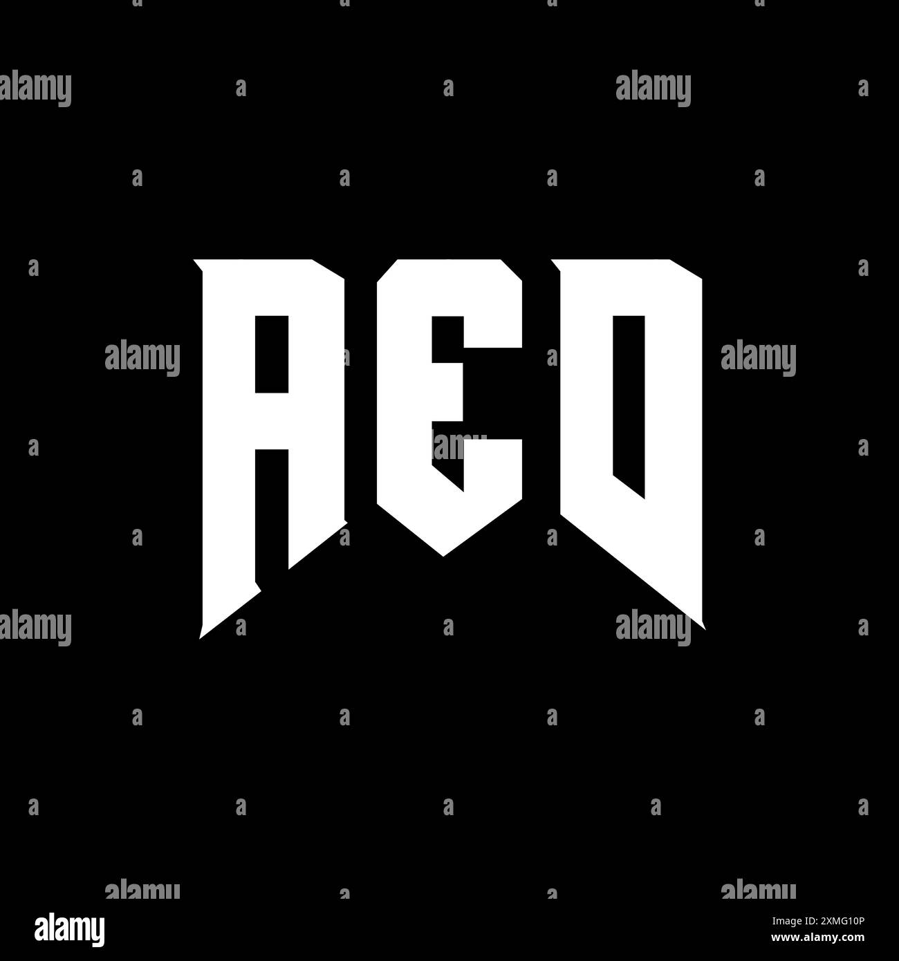 AED letter logo design for technology company. AED logo design black ...