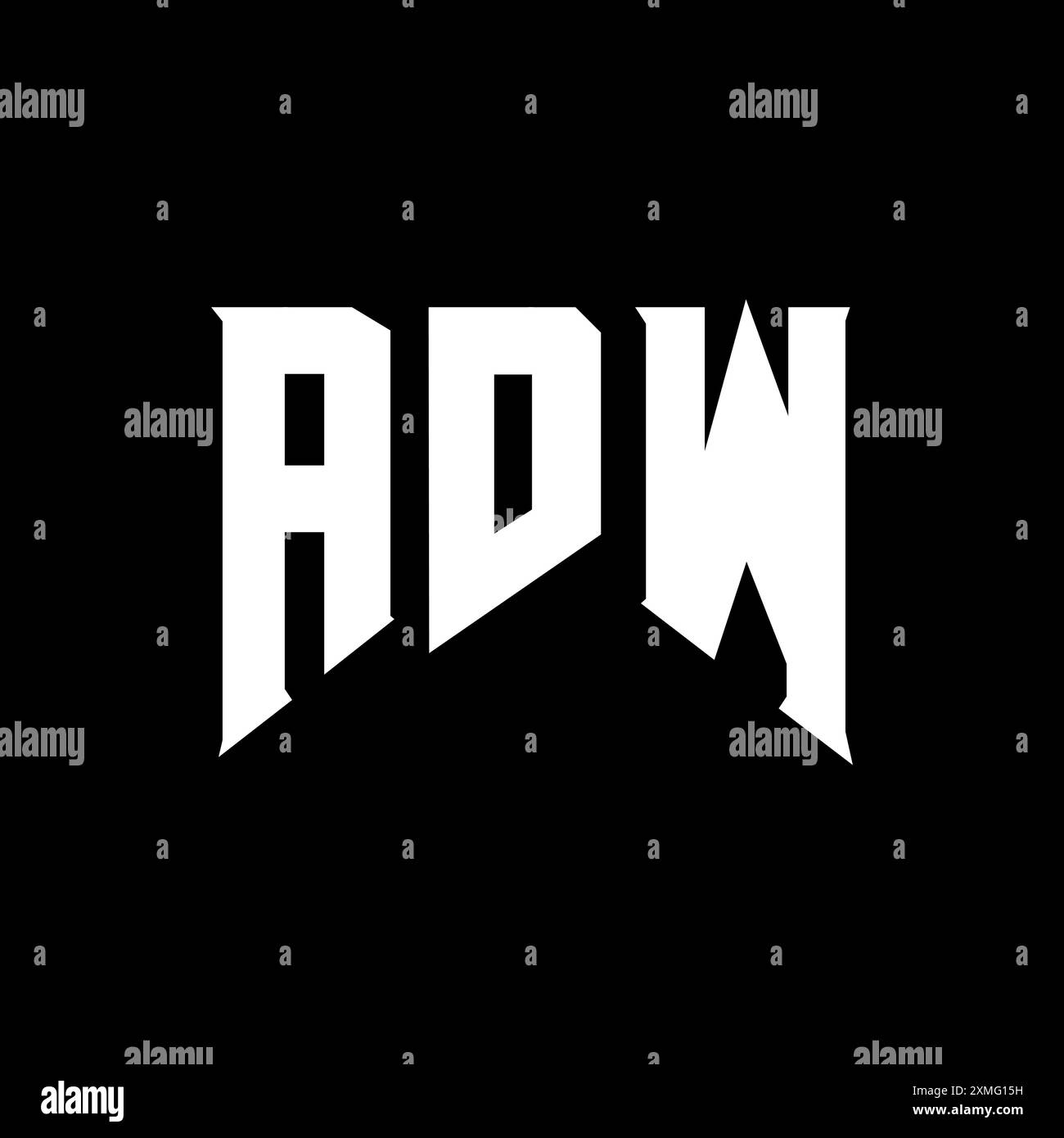 ADW letter logo design for technology company. ADW logo design black ...