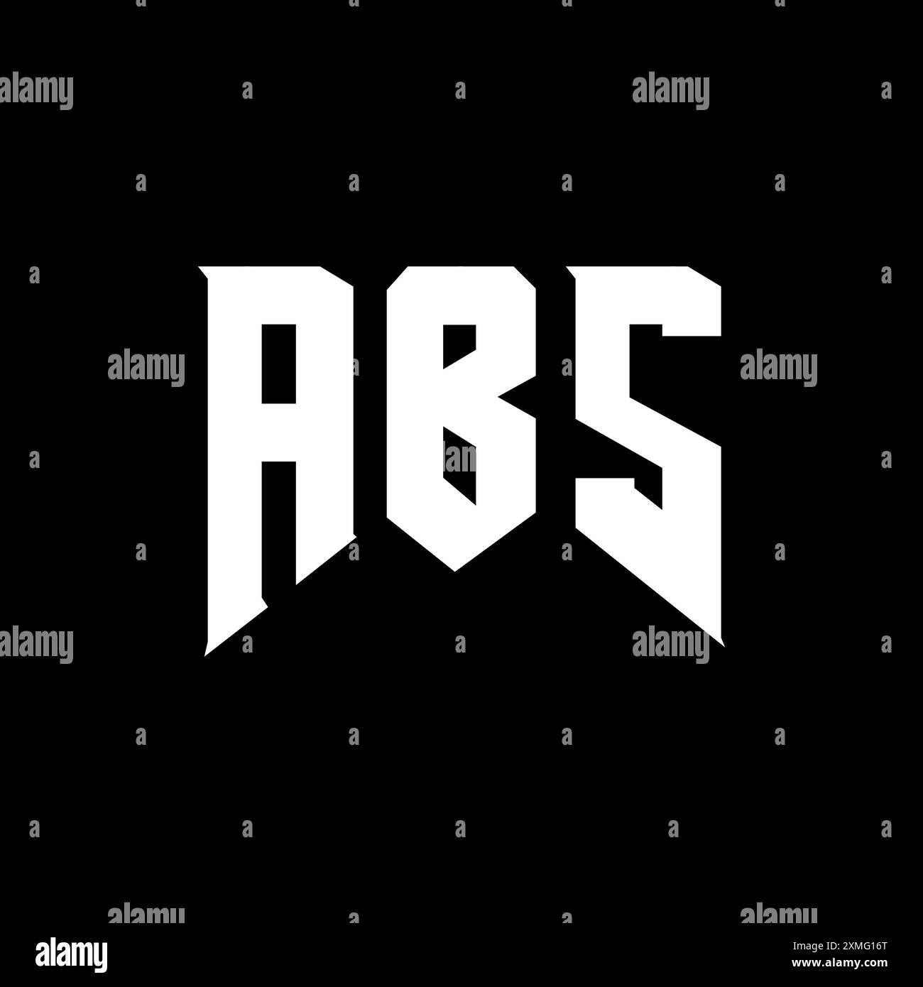 ABS letter logo design for technology company. ABS logo design black ...