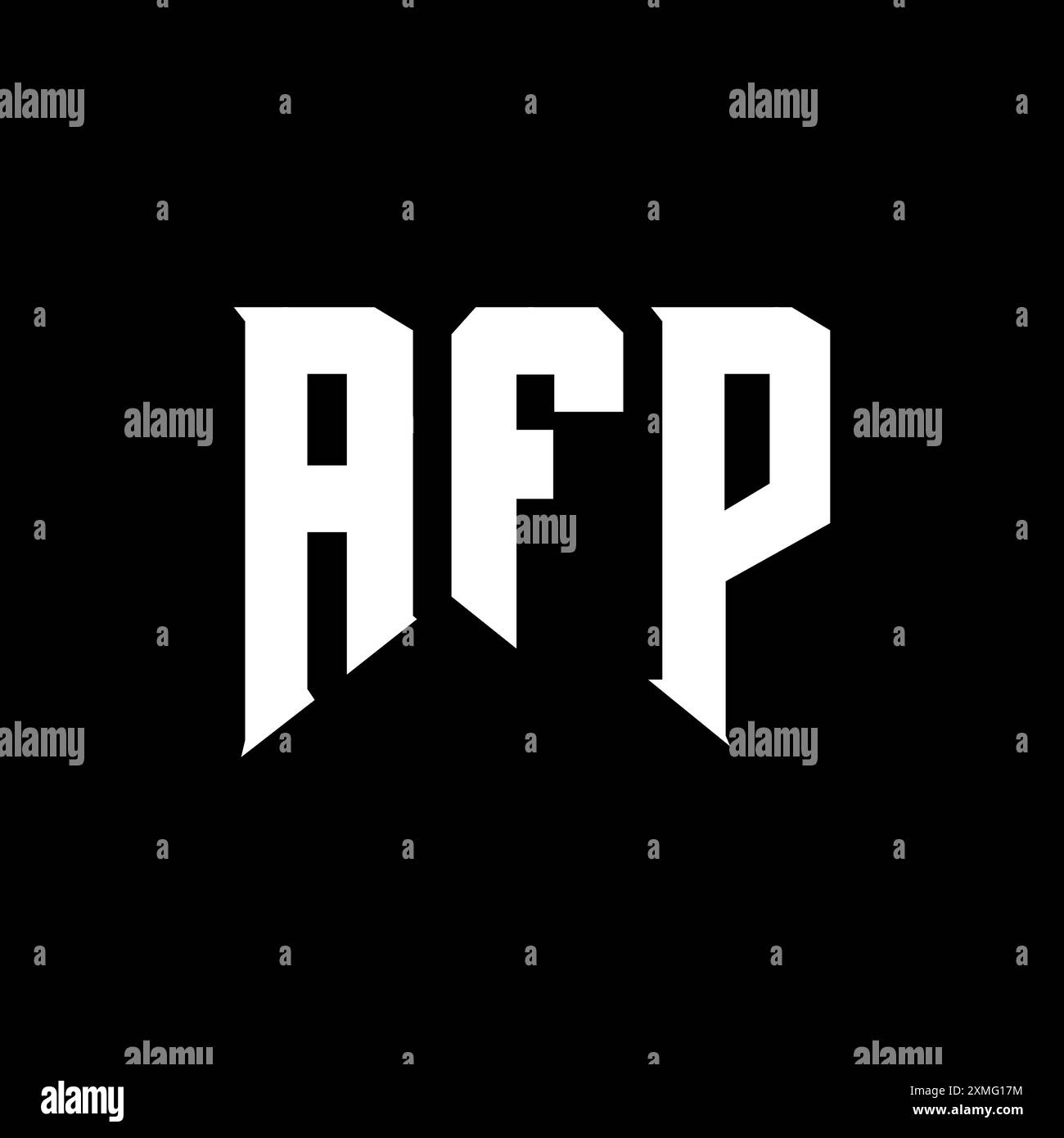 AFP letter logo design for technology company. AFP logo design black ...