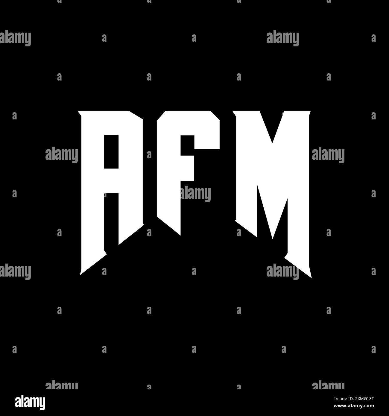 AFM letter logo design for technology company. AFM logo design black ...