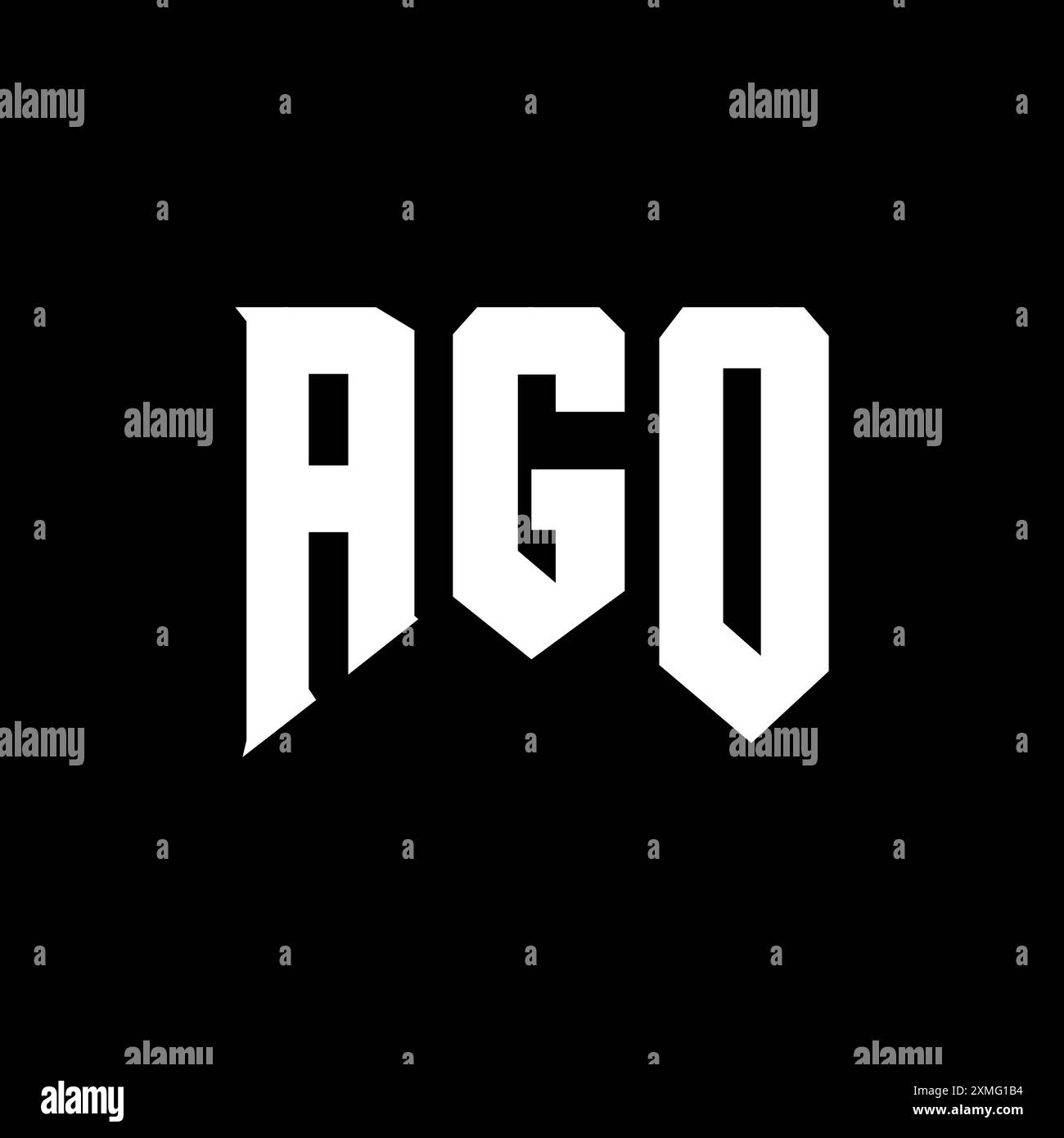 Ago minimalist logo Black and White Stock Photos & Images - Alamy