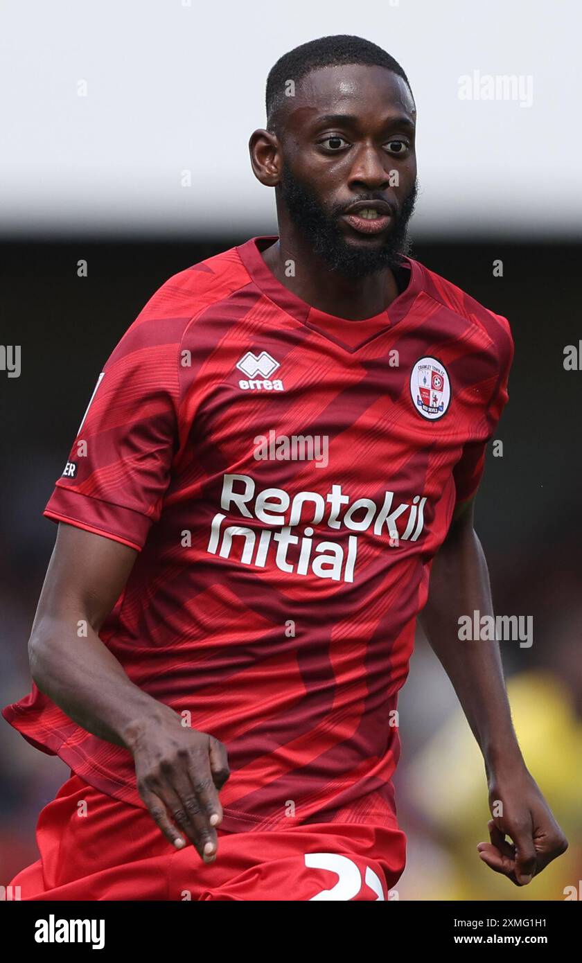 Crawley Town's Muhammadu Faal Stock Photo - Alamy
