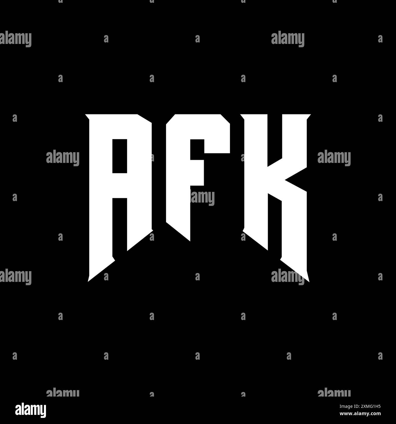 Afk logo design hi-res stock photography and images - Alamy