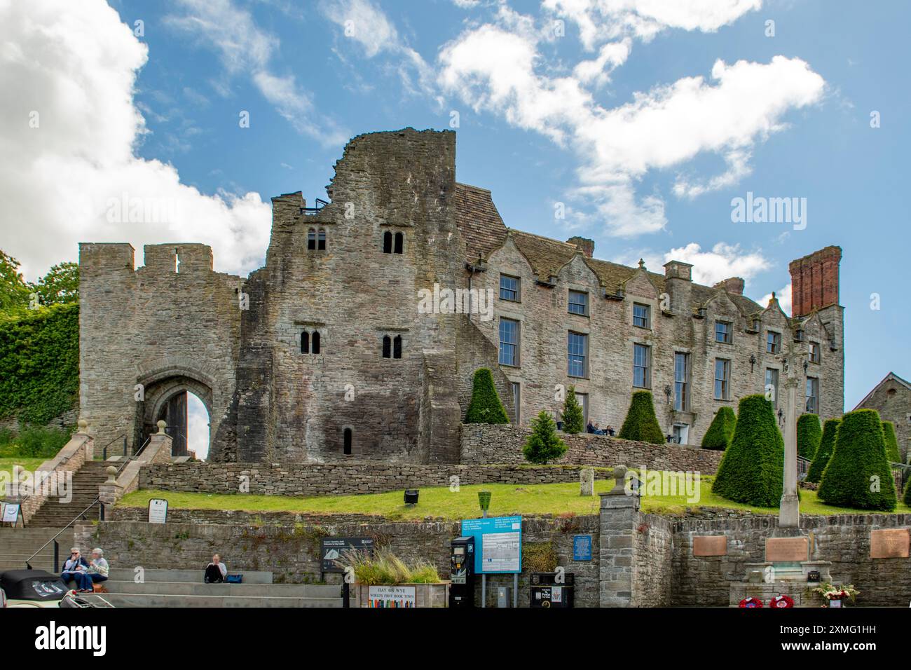 Hay Castle, Hay-on-Wye, Powys, Wales Stock Photo - Alamy