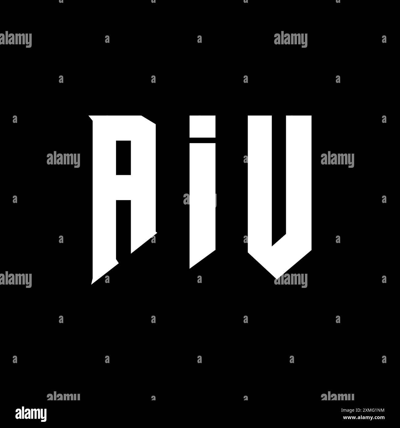 AIU letter logo design for technology company. AIU logo design black ...