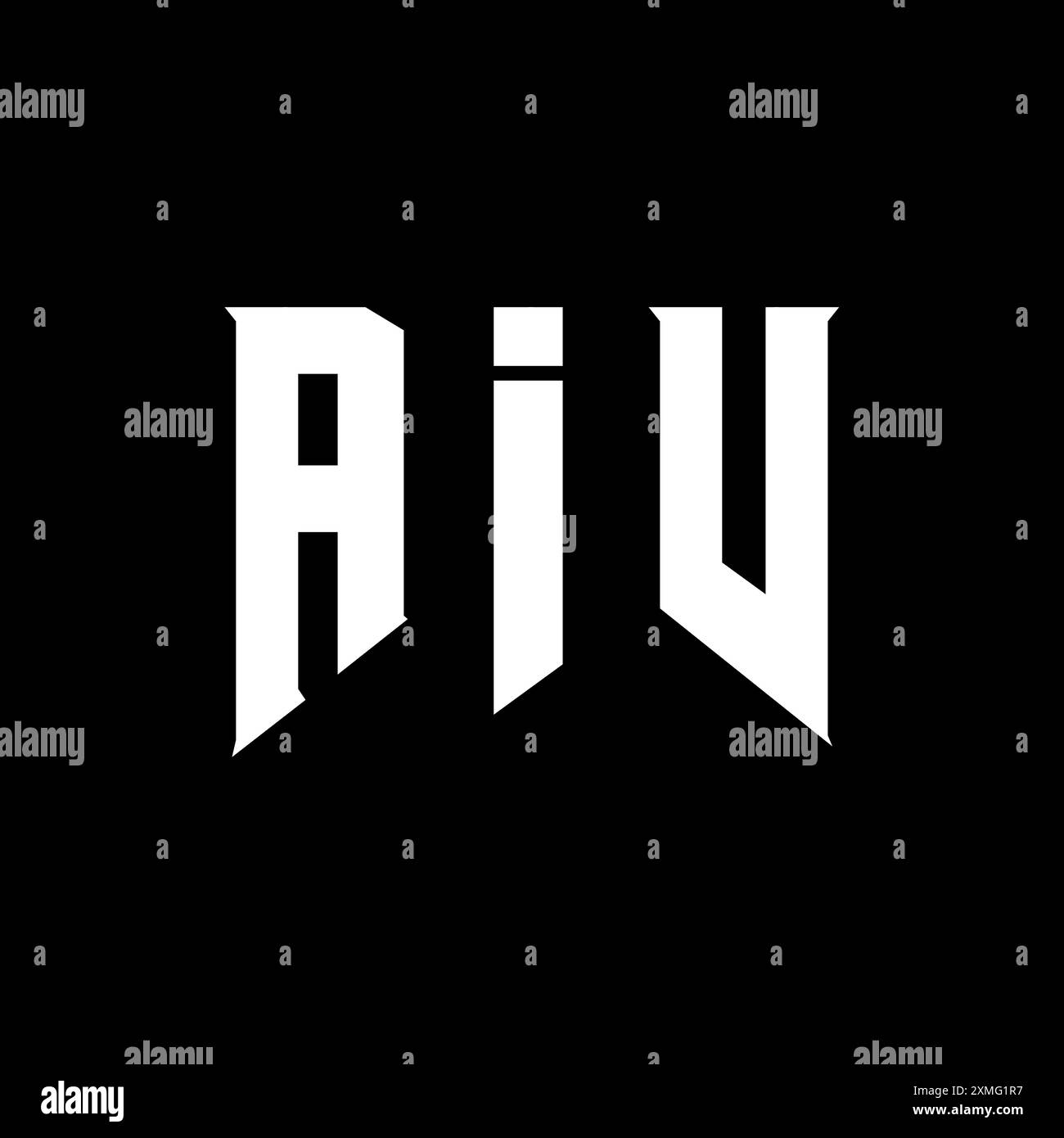 AIV letter logo design for technology company. AIV logo design black ...