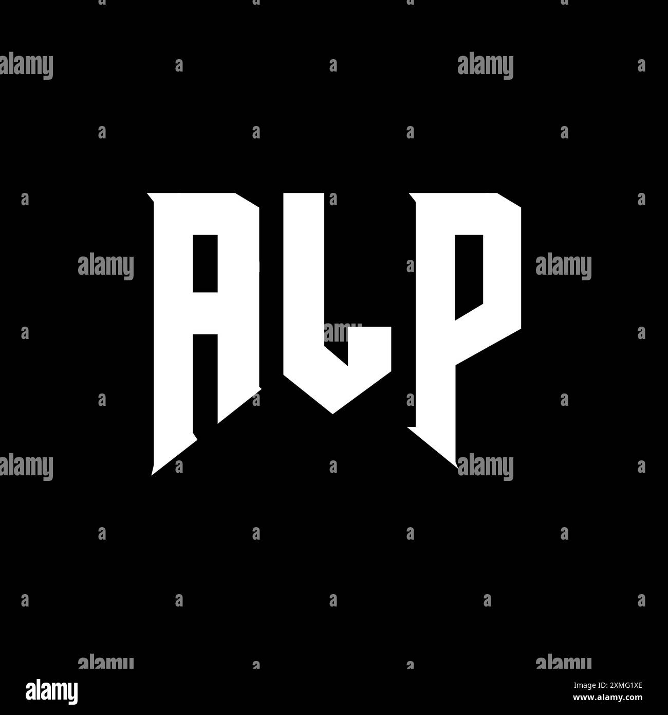 Alp logo design Black and White Stock Photos & Images - Alamy
