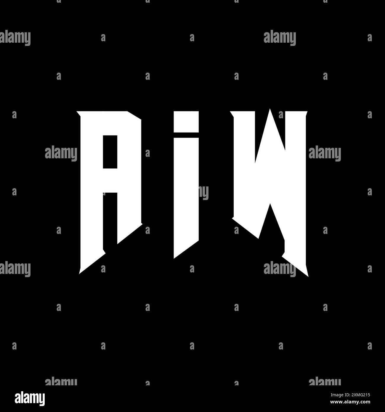 Aiw logo design hi-res stock photography and images - Alamy