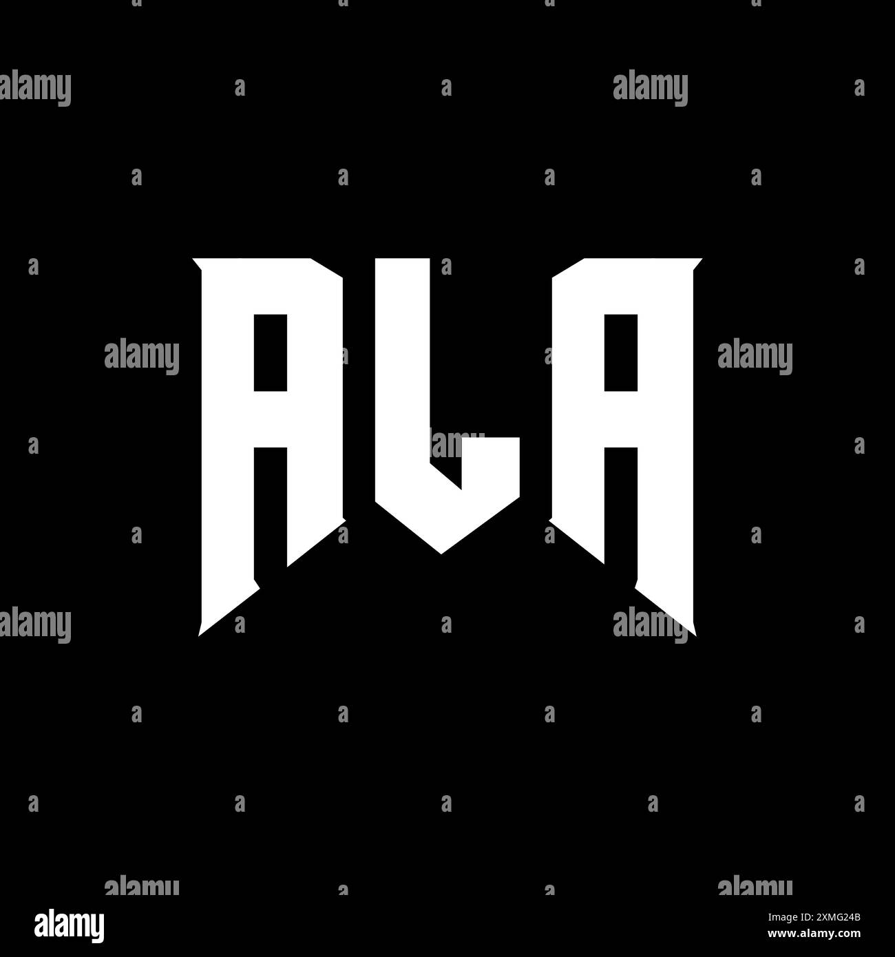 ALA letter logo design for technology company. ALA logo design black ...