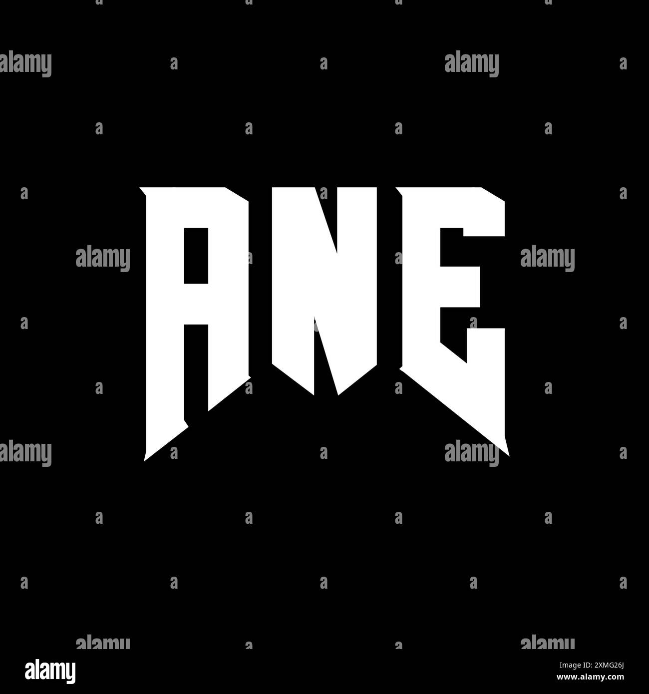 ANE letter logo design for technology company. ANE logo design black ...