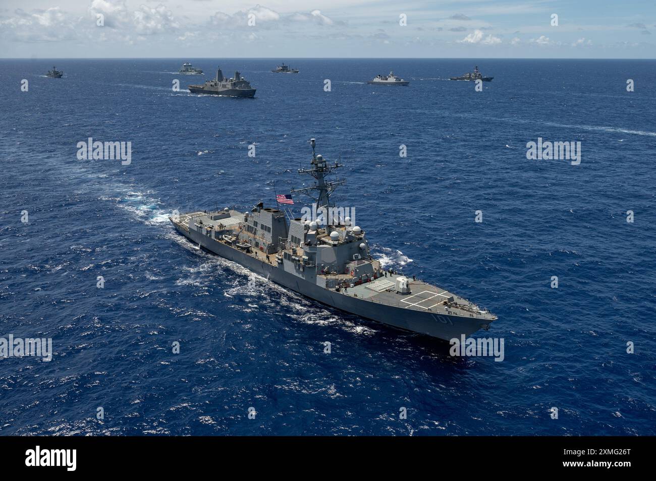 Arleigh Burke-class guided-missile destroyer USS Gridley (DDG 101 ...