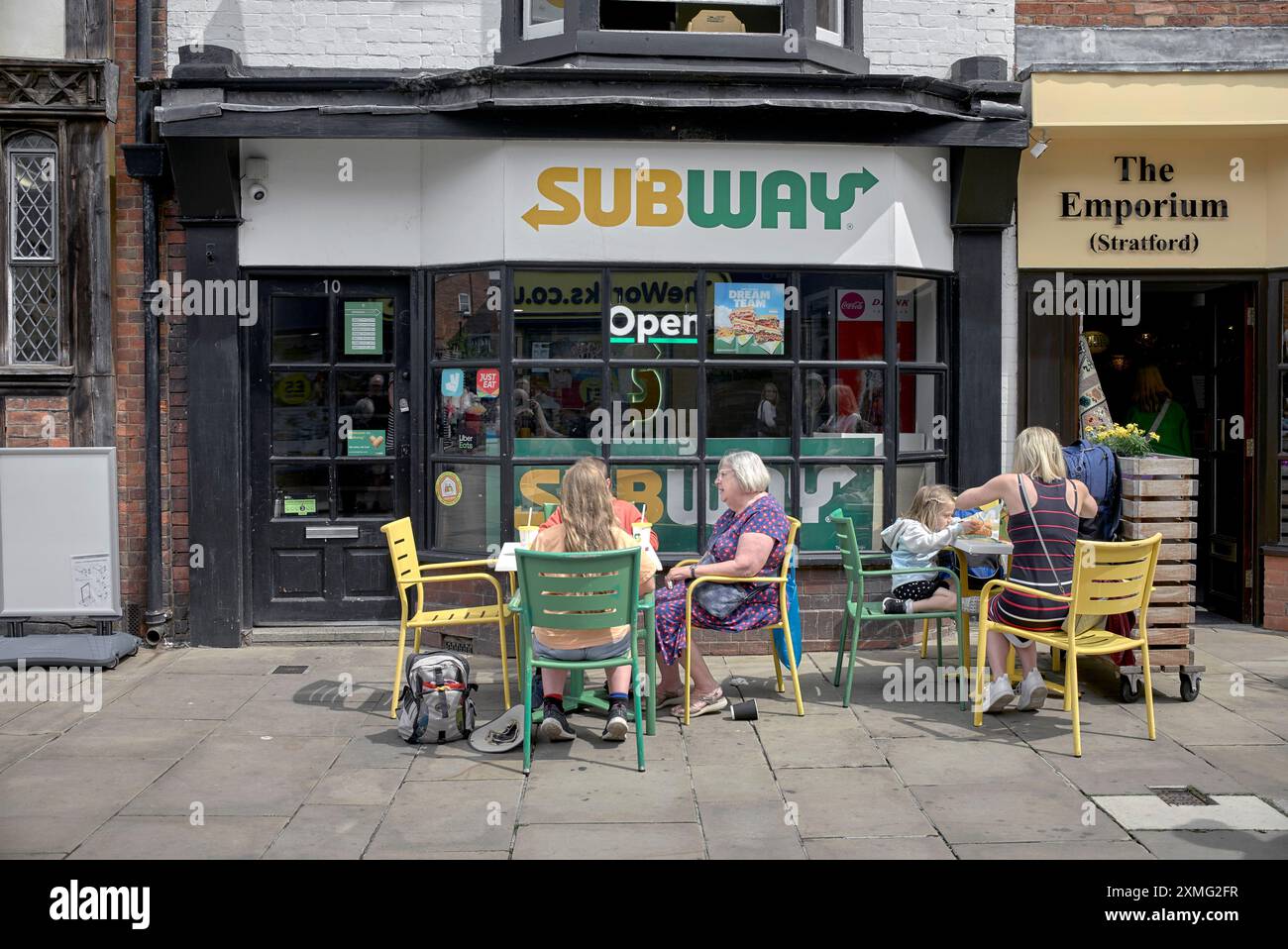 Subway cafe, Stratford upon Avon, Warwickshire, England, UK Stock Photo ...