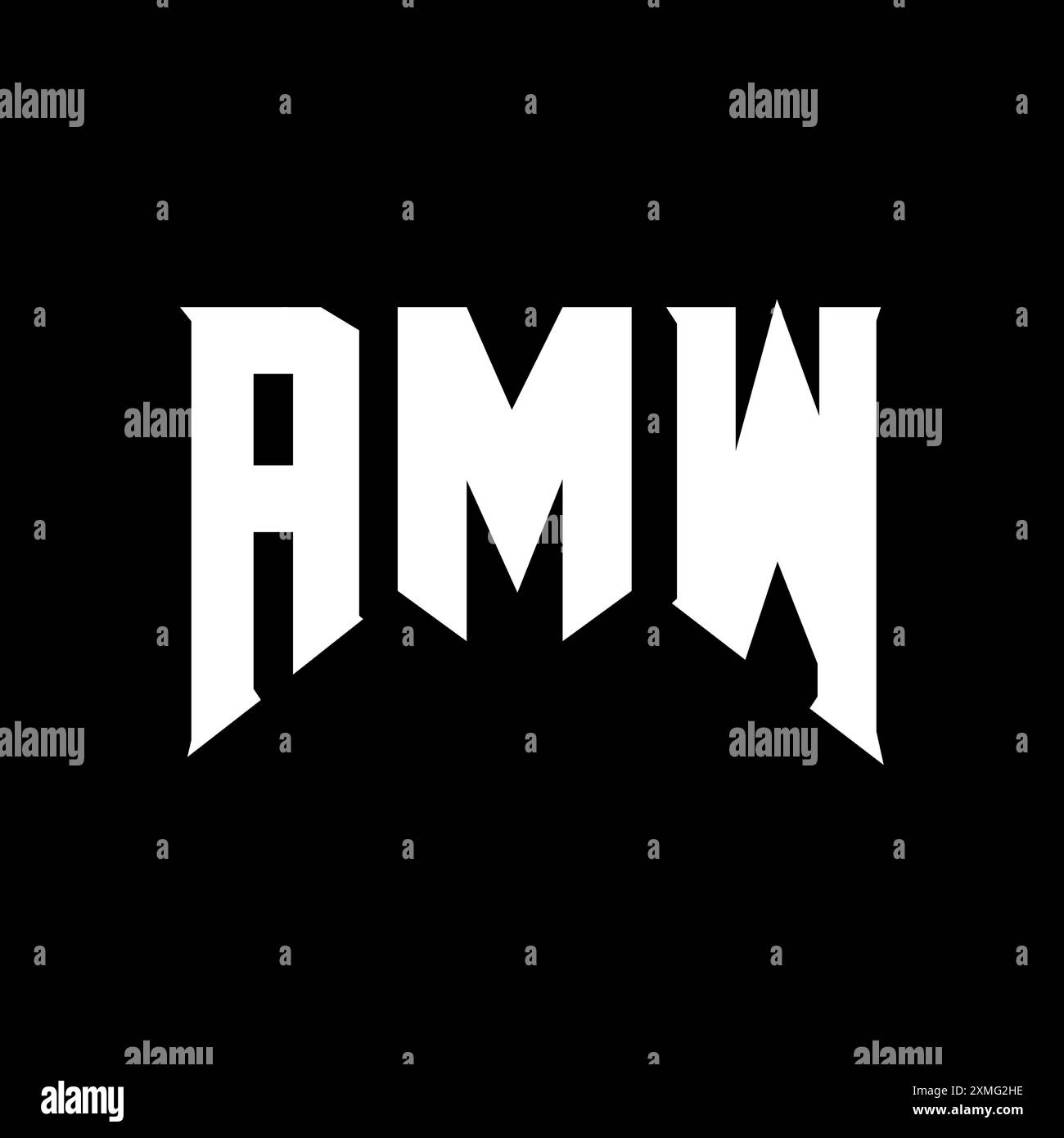 AMW letter logo design for technology company. AMW logo design black ...