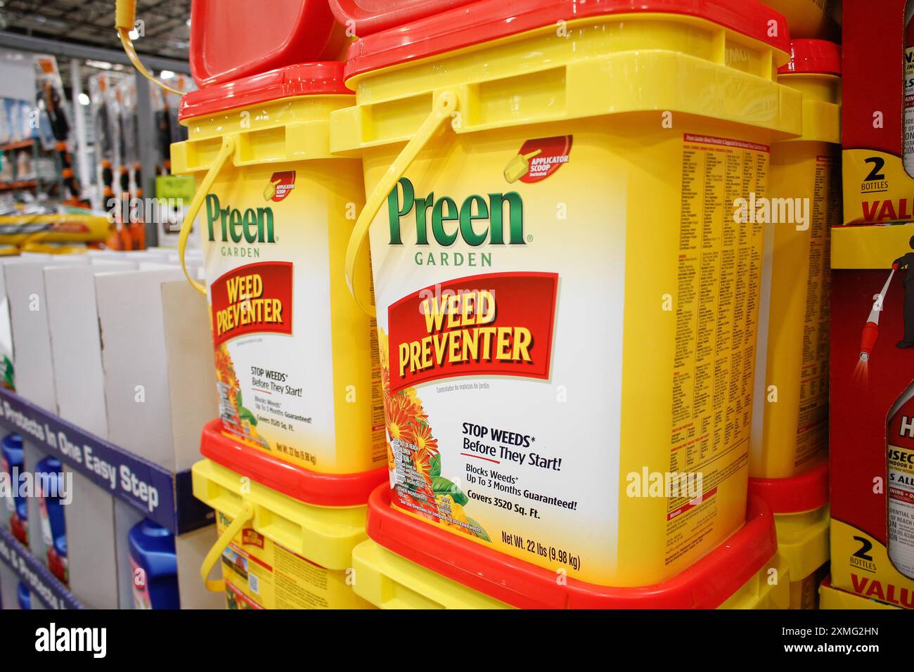 Los Angeles, California, United States - 04-06-2021: A view of several ...