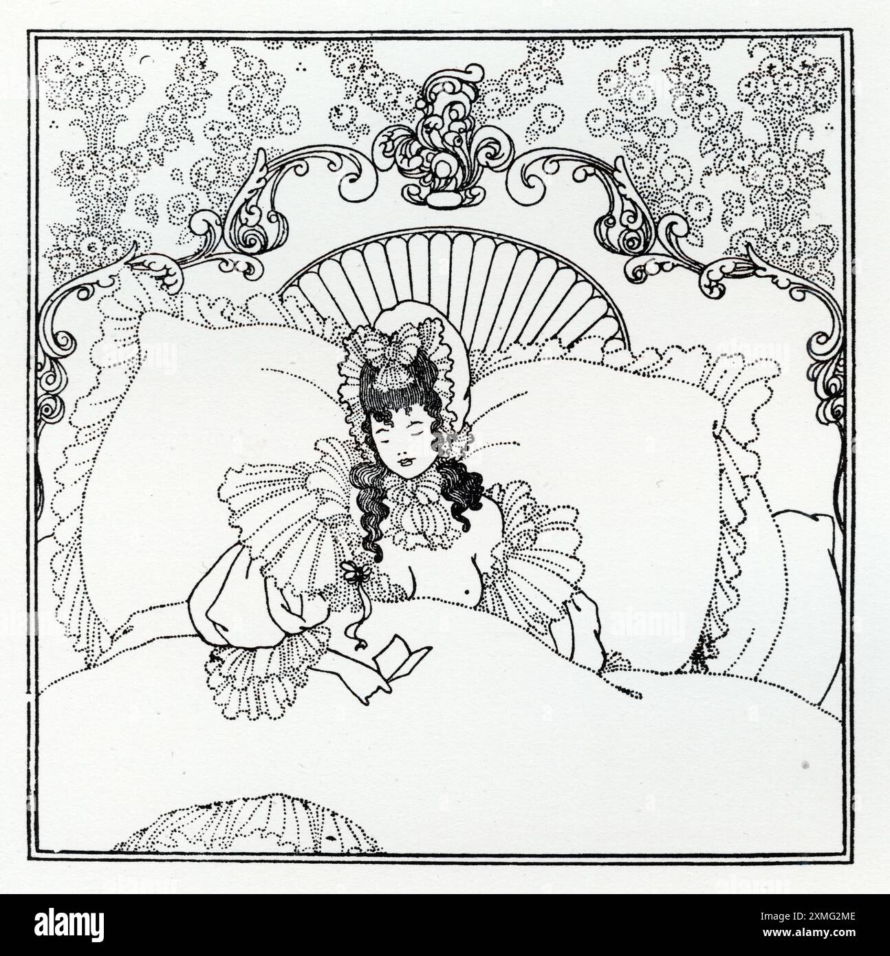 The Billet-Doux, illustration by Aubrey Beardsley Stock Photo - Alamy