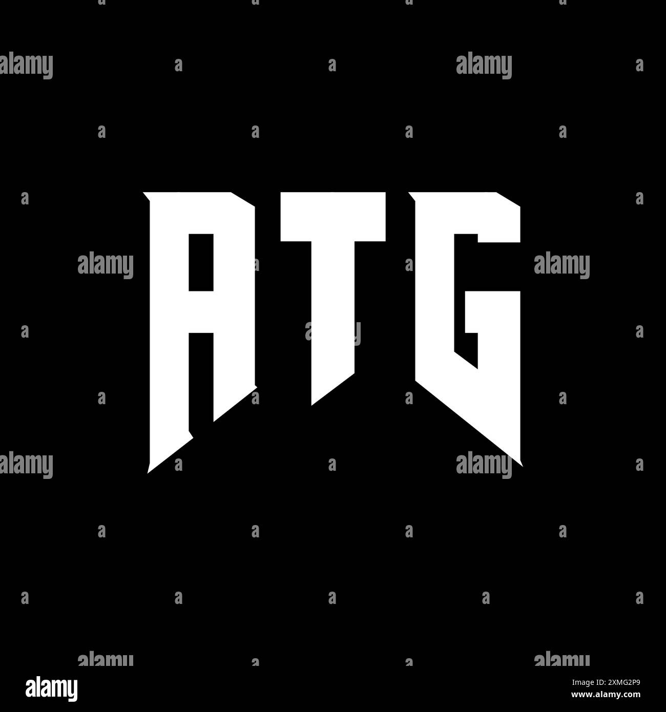 Atg logo design Black and White Stock Photos & Images - Alamy