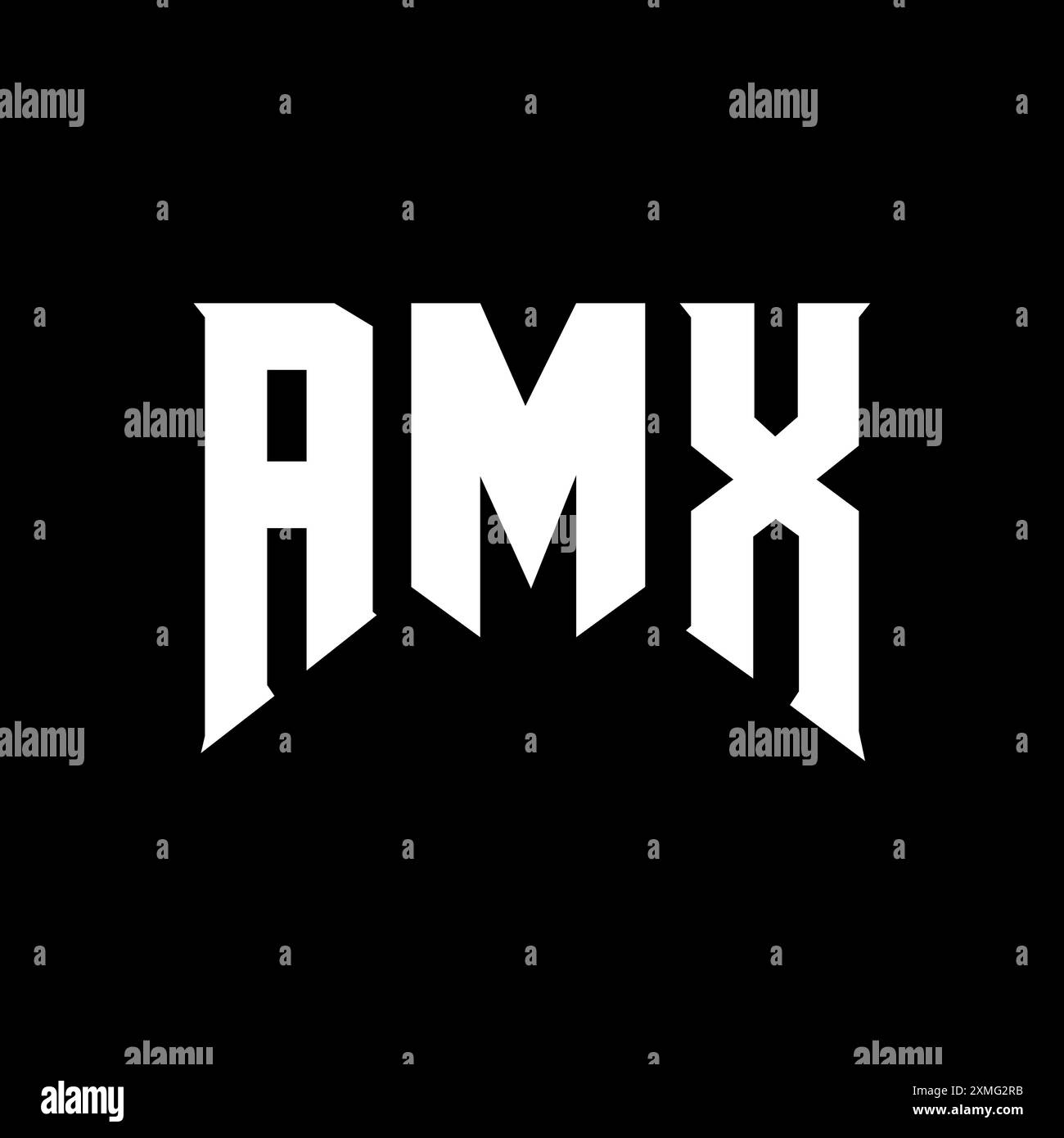 AMX letter logo design for technology company. AMX logo design black ...
