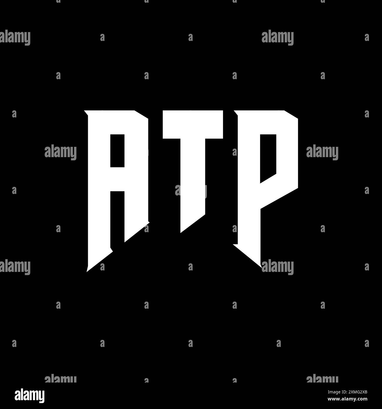 ATP letter logo design for technology company. ATP logo design black ...