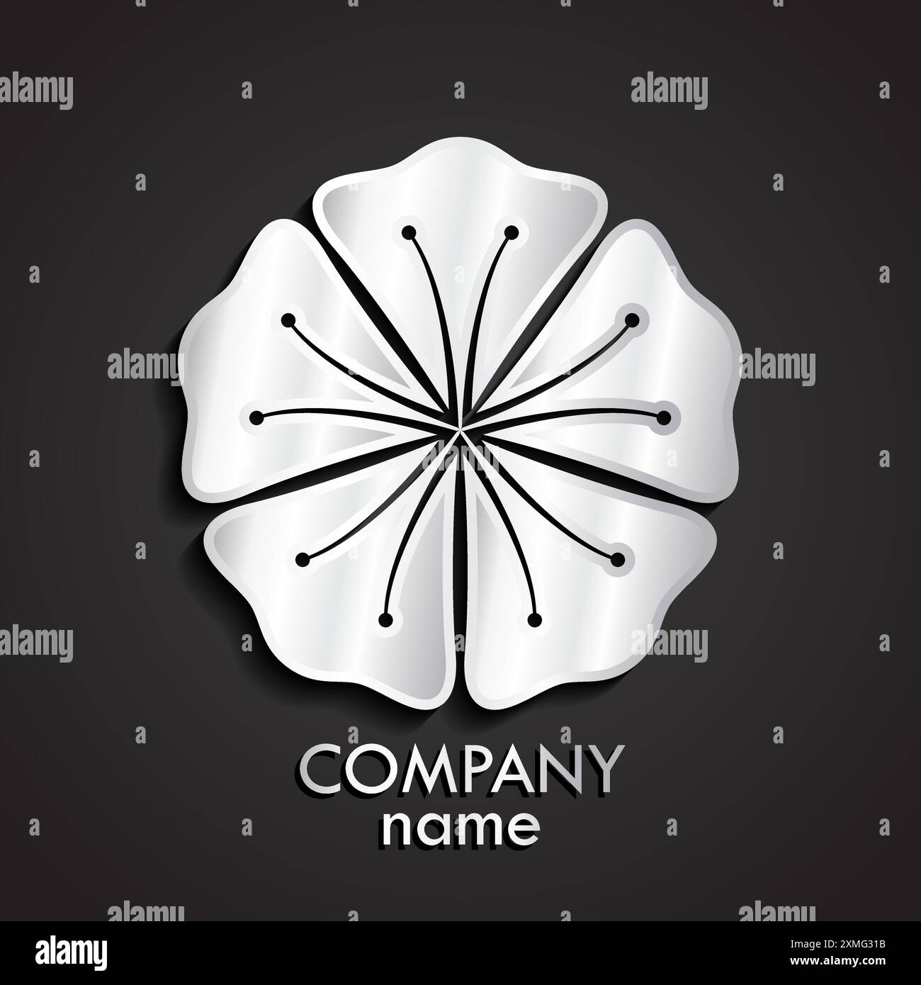 Silver flower hi-res stock photography and images - Alamy