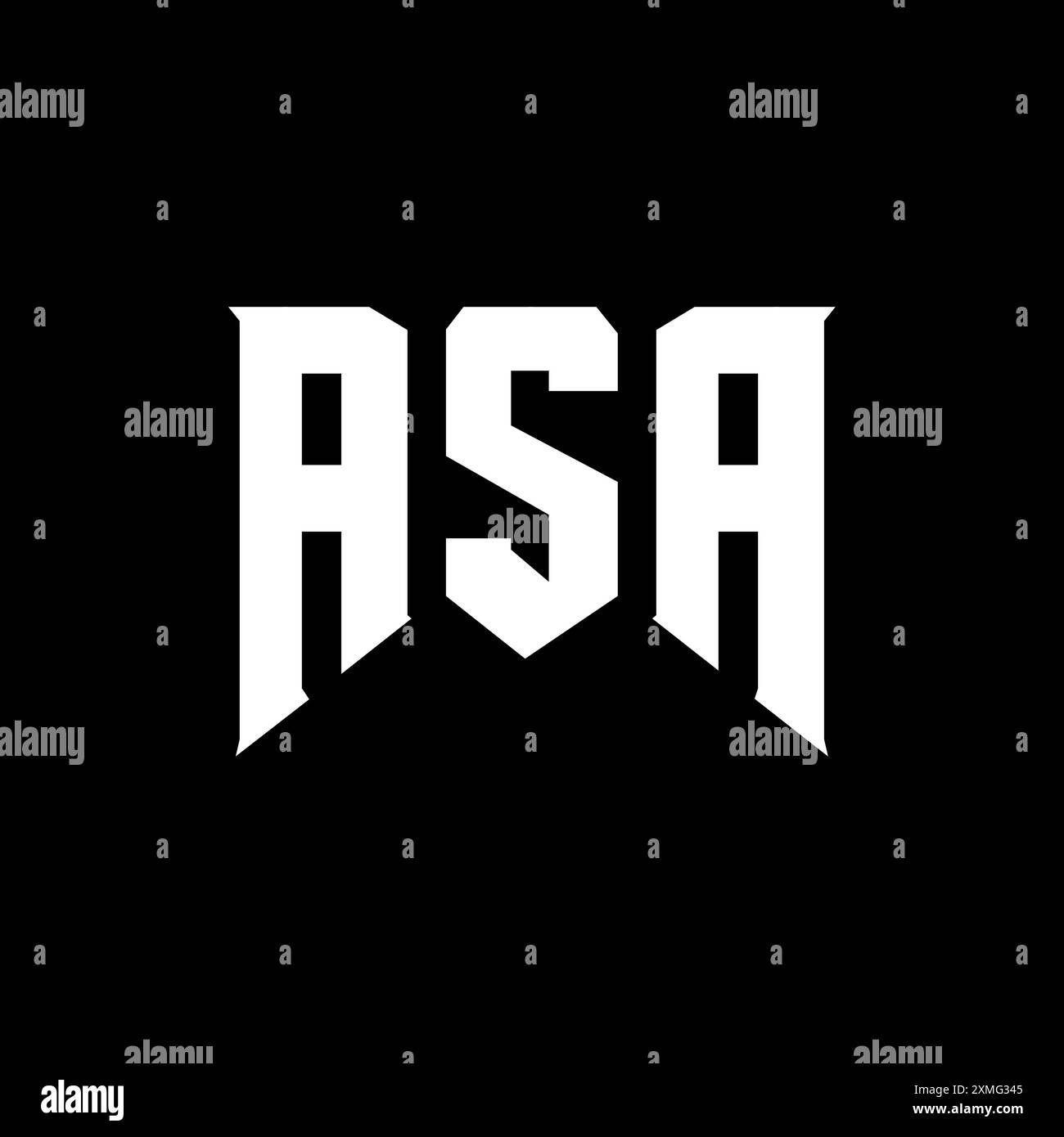 ASA letter logo design for technology company. ASA logo design black ...