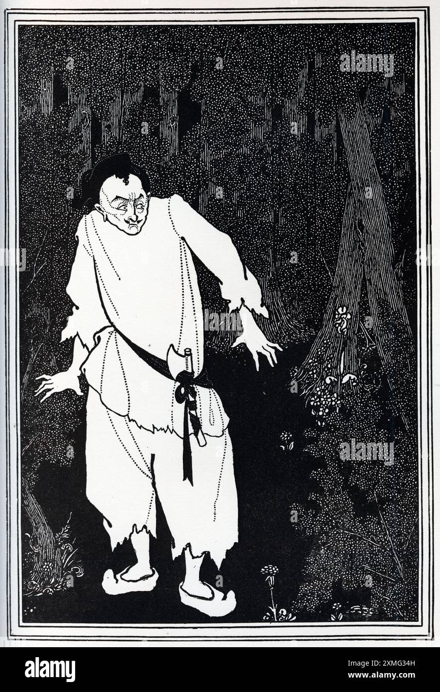 Alibaba, illustration by Aubrey Beardsley Stock Photo - Alamy