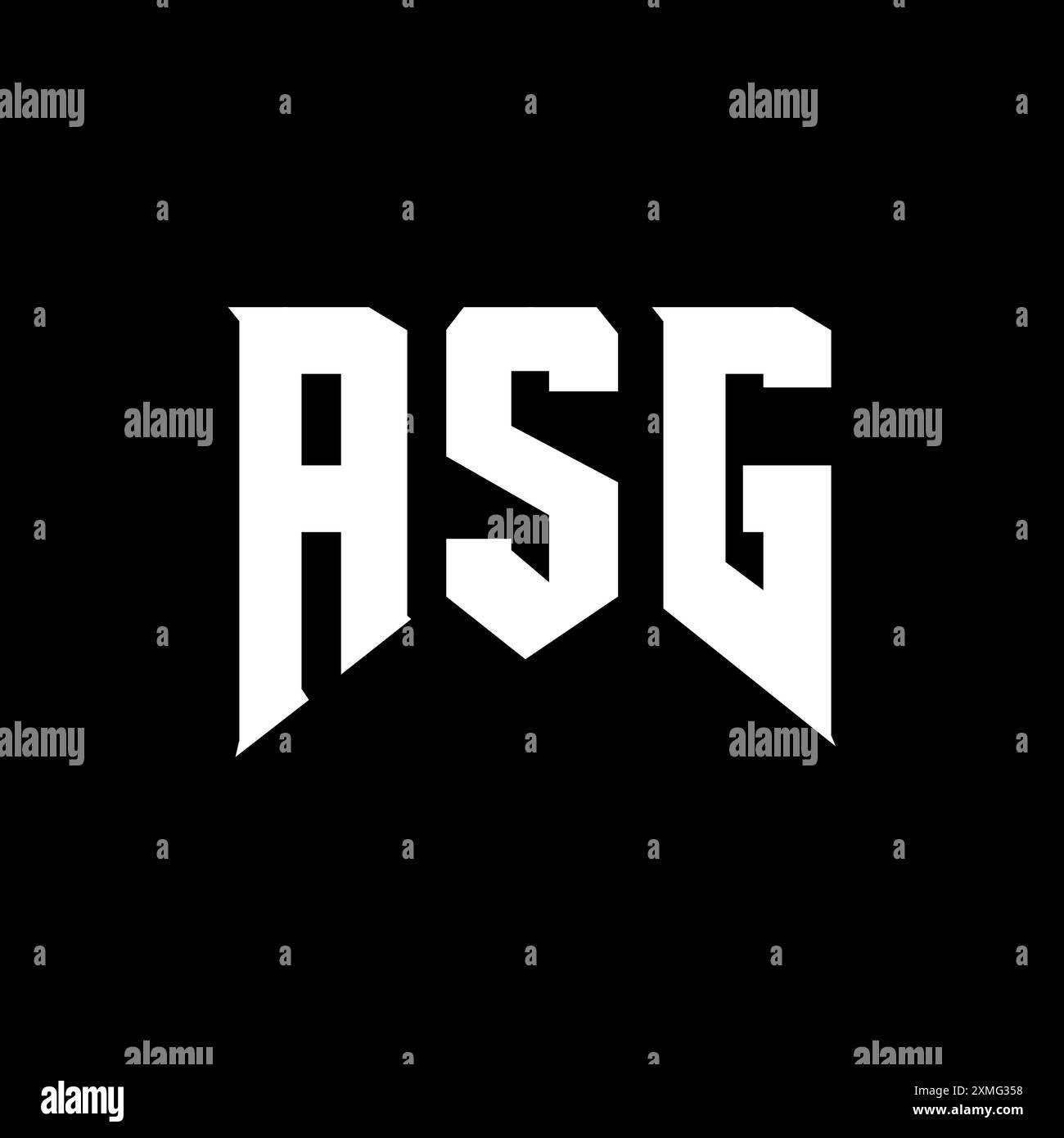 ASG letter logo design for technology company. ASG logo design black ...