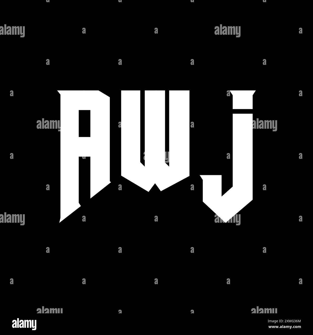 Awj logo design hi-res stock photography and images - Alamy