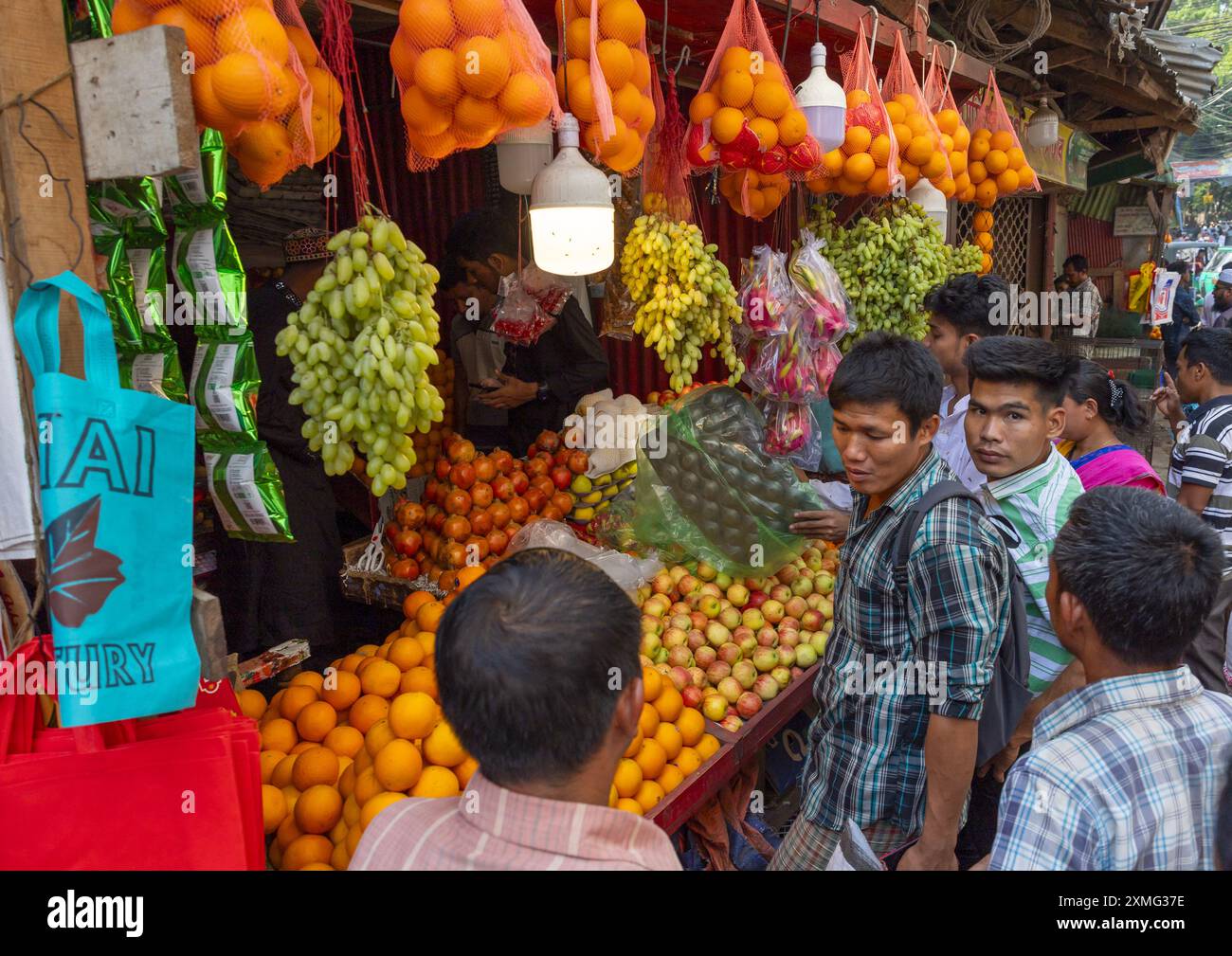 Fruits shop at Chakma tribe market, Chittagong Division, Rangamati ...