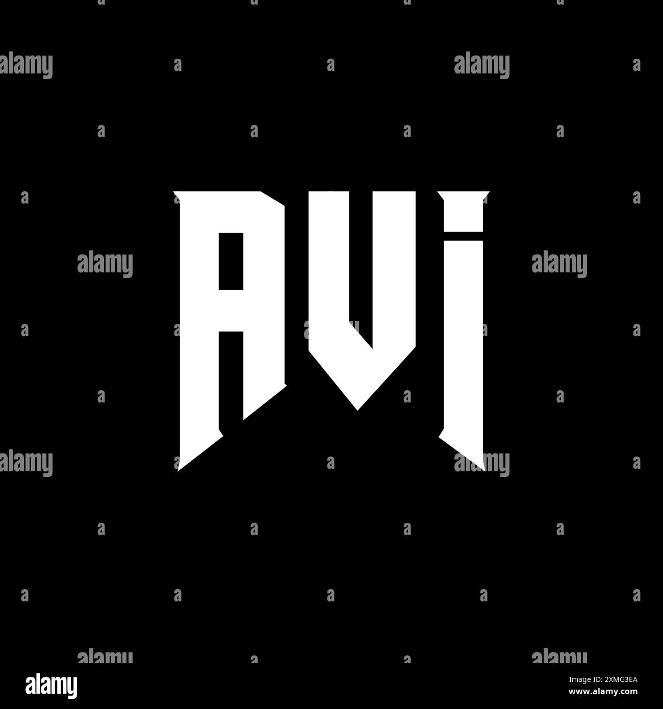 AVI letter logo design for technology company. AVI logo design black ...