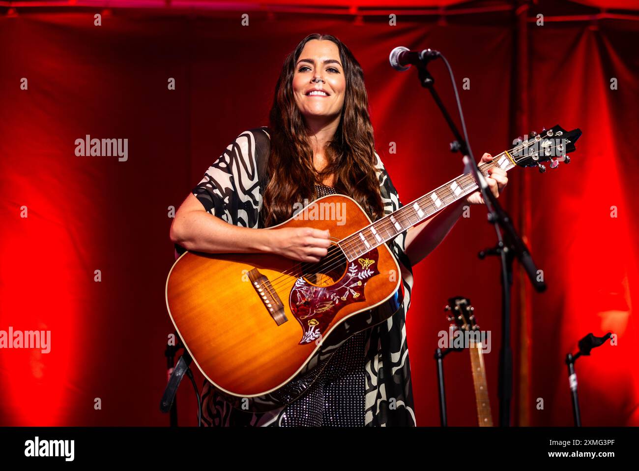 Fredrikstad, Norway. 25th, July 2024. The Norwegian singer and ...