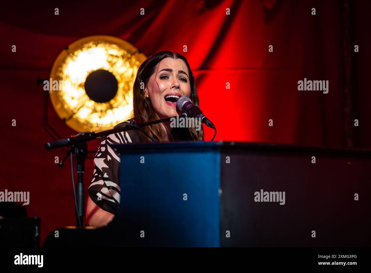 Fredrikstad, Norway. 25th, July 2024. The Norwegian singer and ...