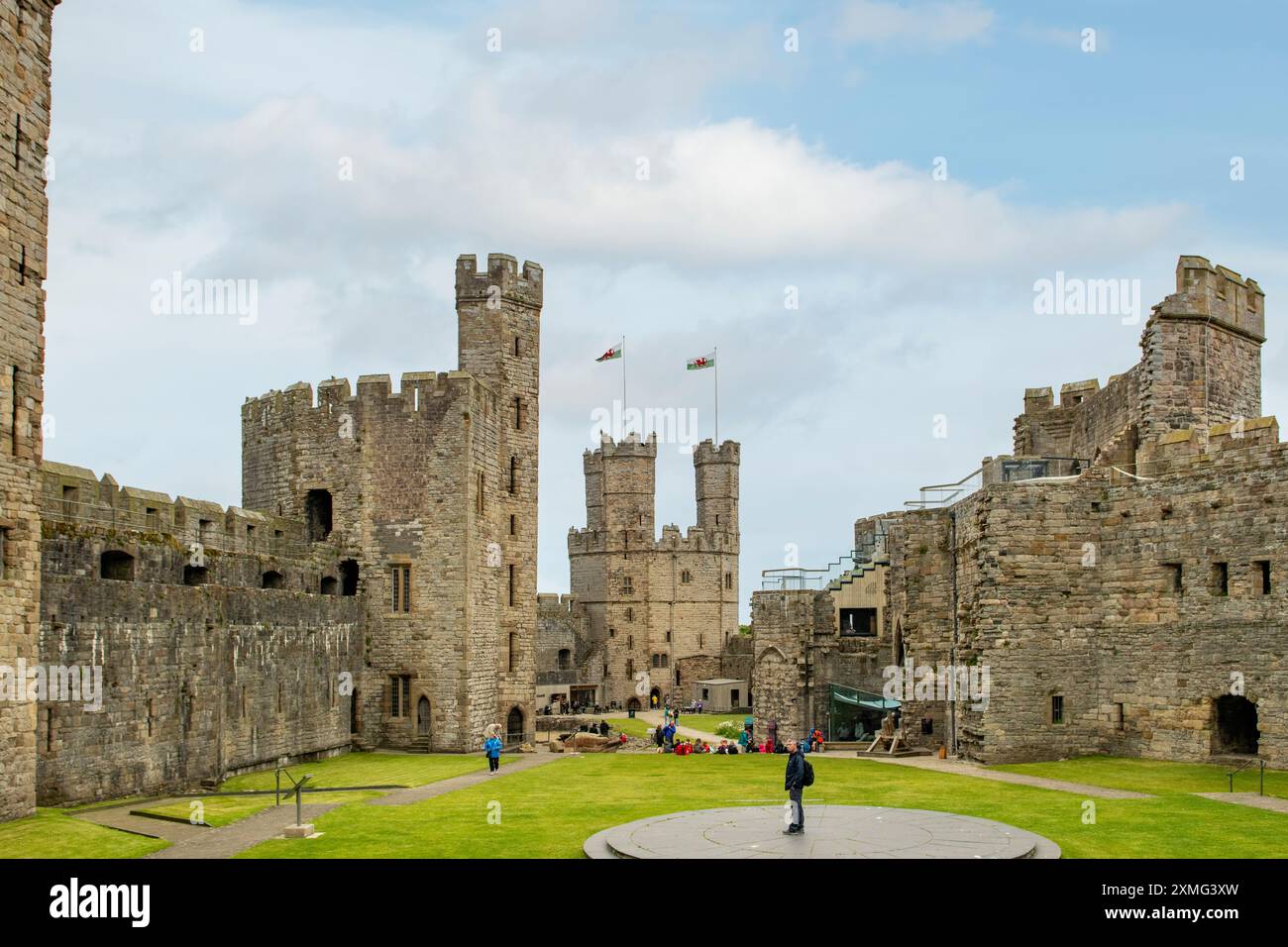Inside Caernarfon Castle, Caernarfon, Gwynedd, Wales Stock Photo - Alamy