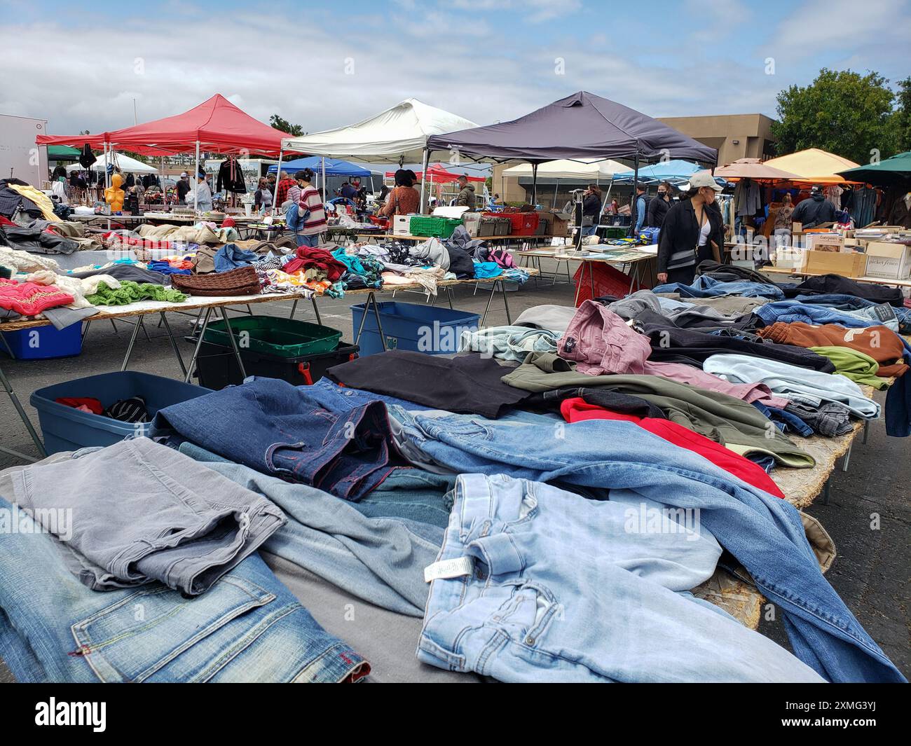 Los Angeles, California, United States - 04-26-2021: A view of people ...
