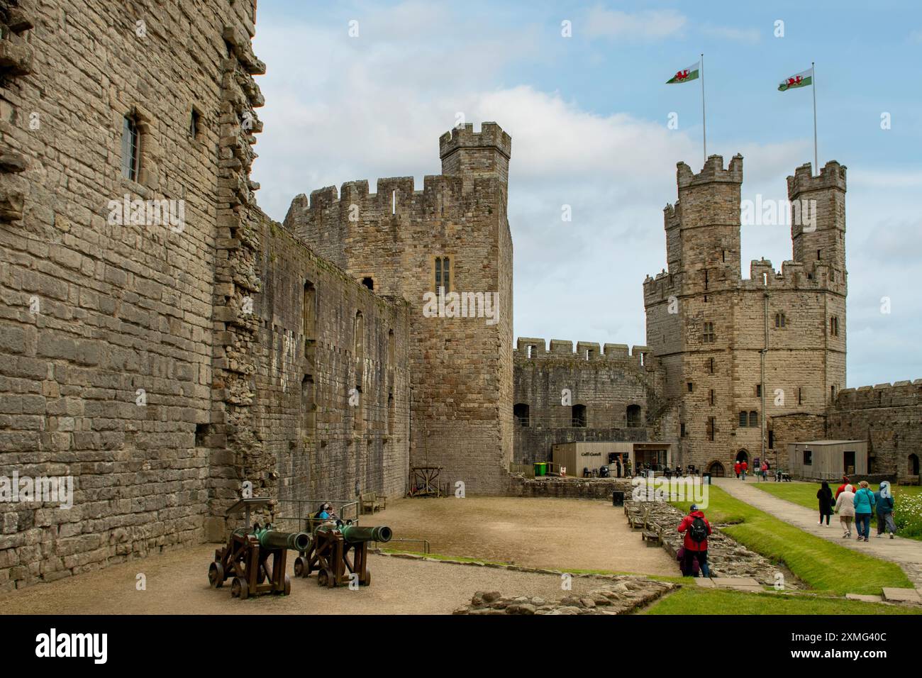 Inside Caernarfon Castle, Caernarfon, Gwynedd, Wales Stock Photo - Alamy
