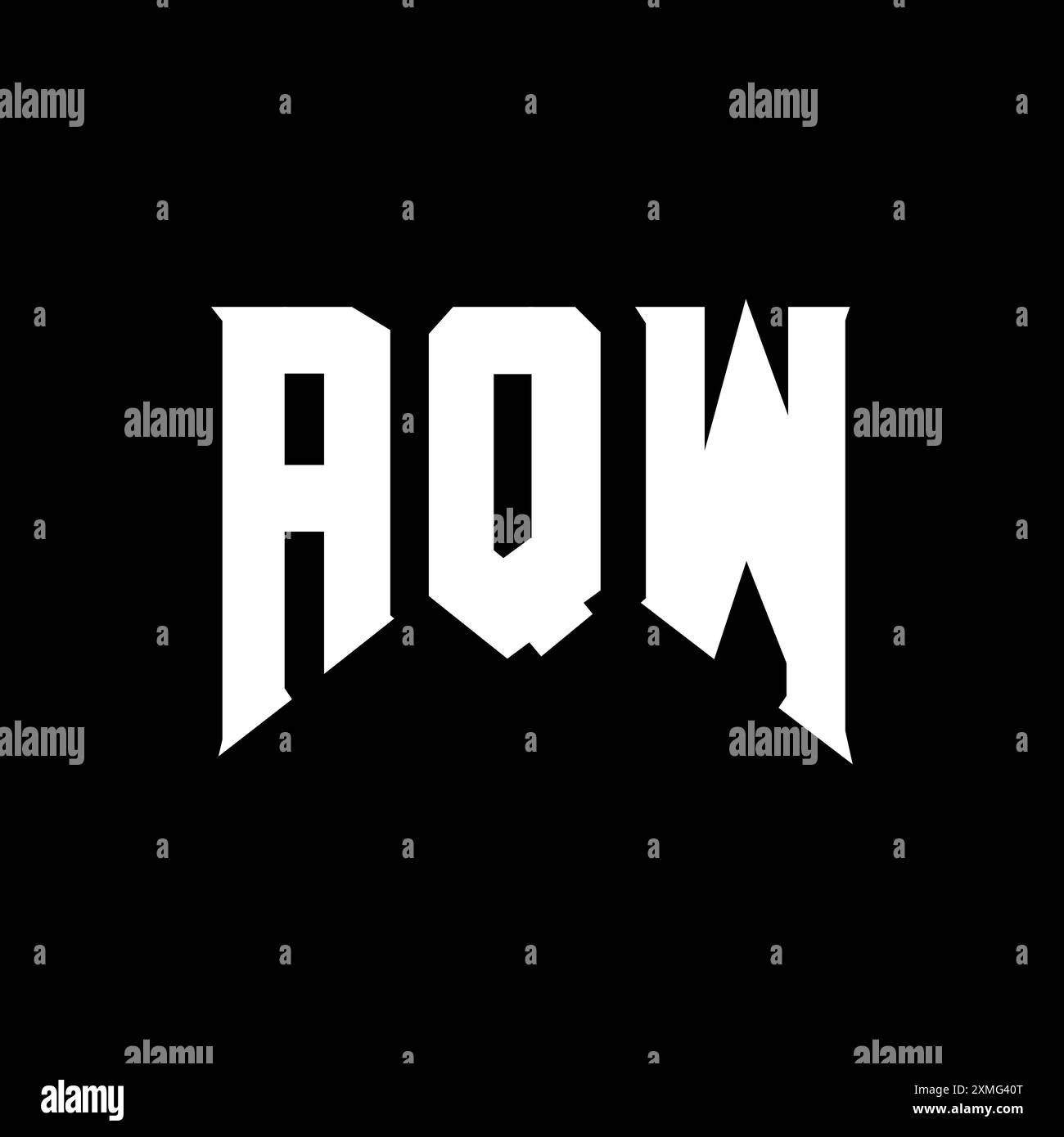 Aqw logo design Black and White Stock Photos & Images - Alamy