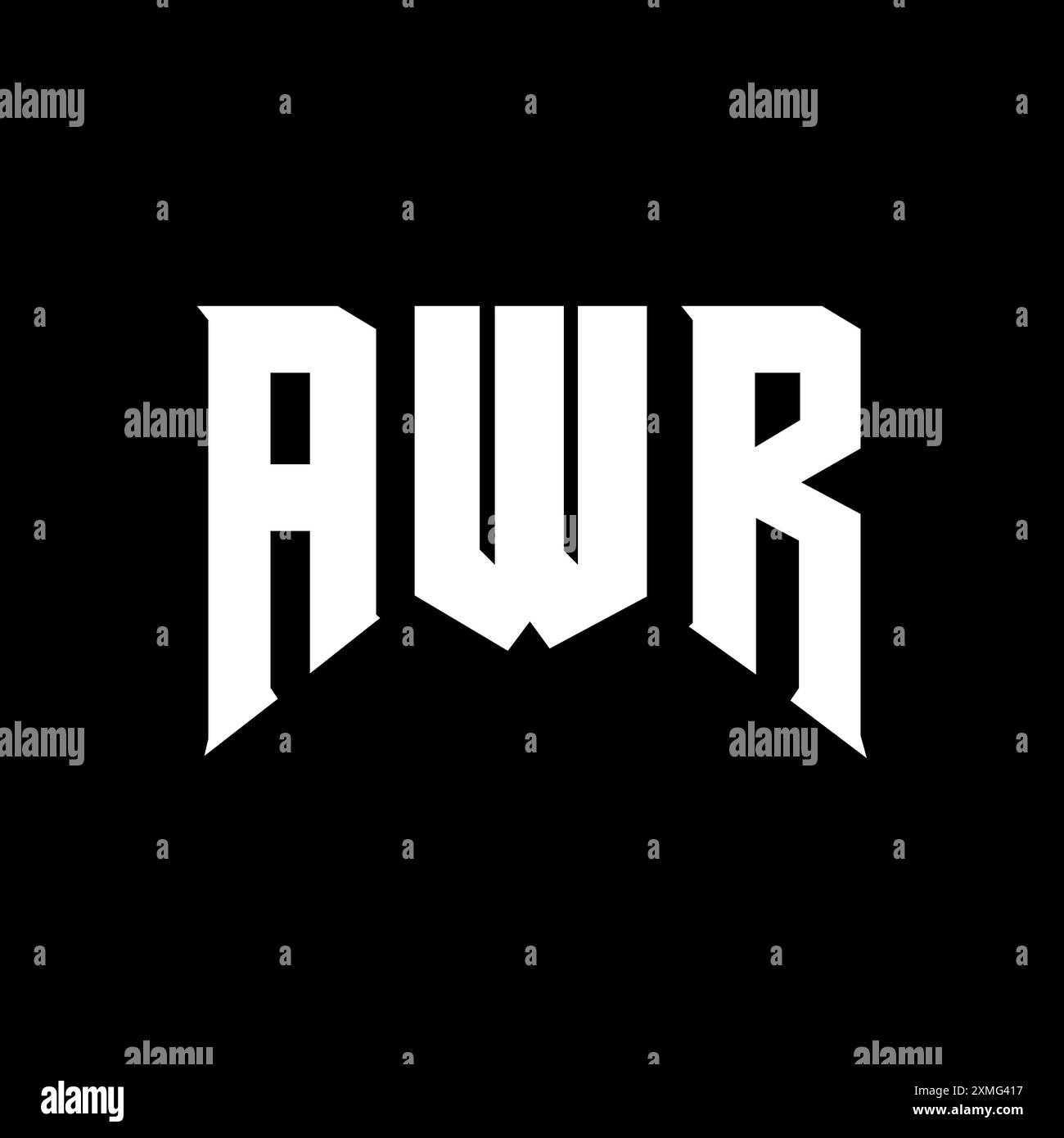 AWR letter logo design for technology company. AWR logo design black ...