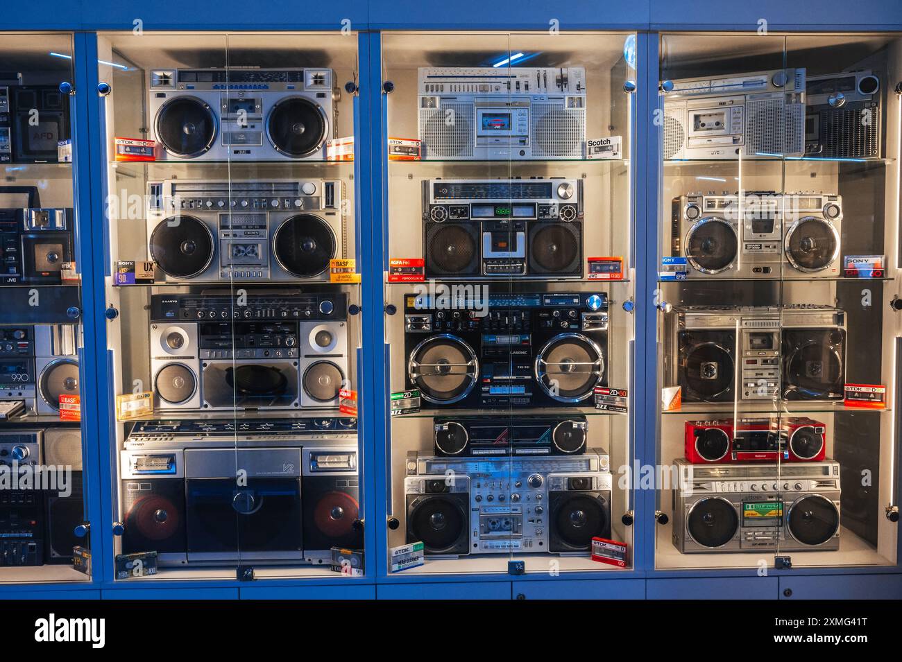 classic Japanese cassette recorders, portable boomboxes and film tape ...