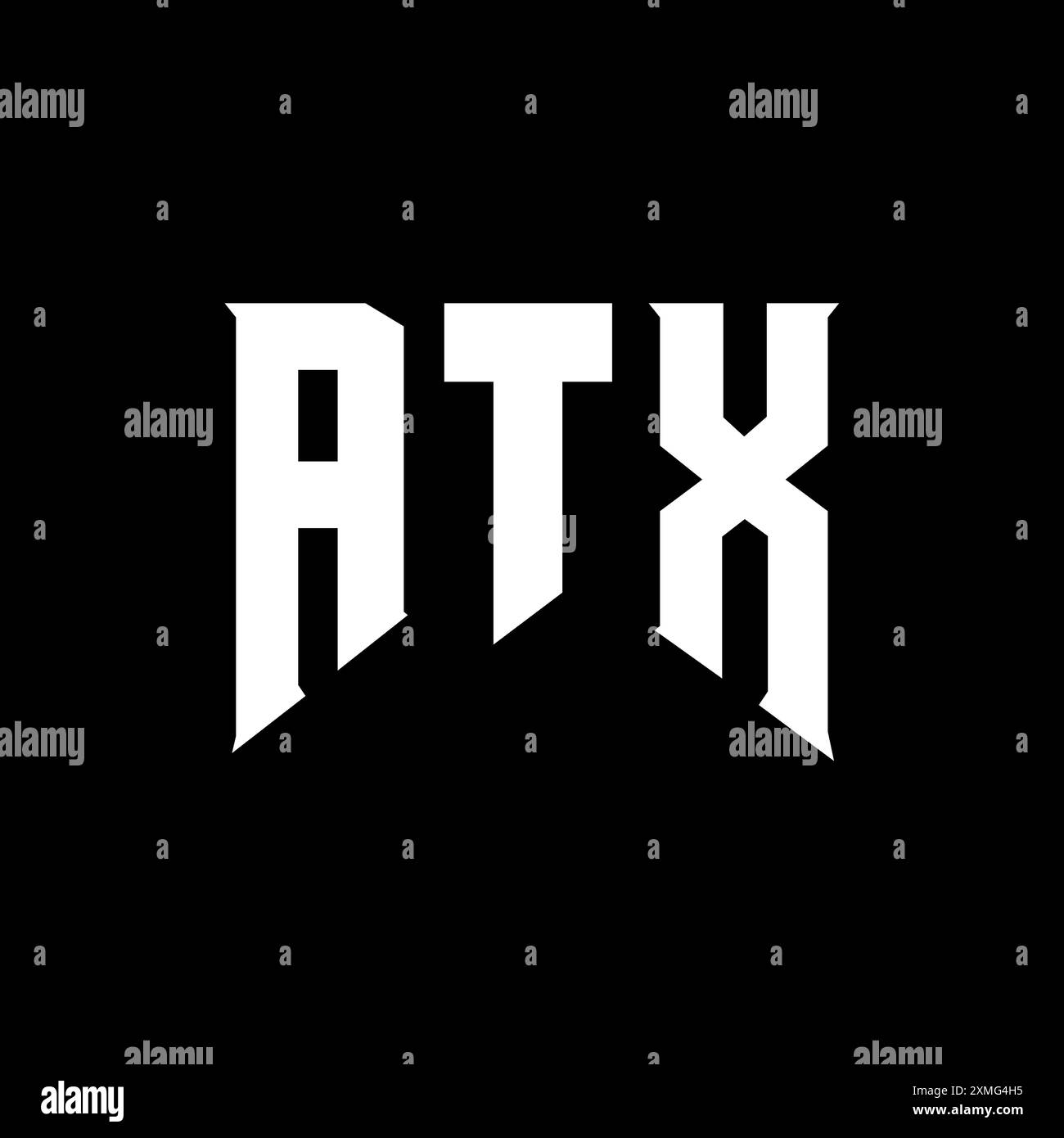 ATX letter logo design for technology company. ATX logo design black ...