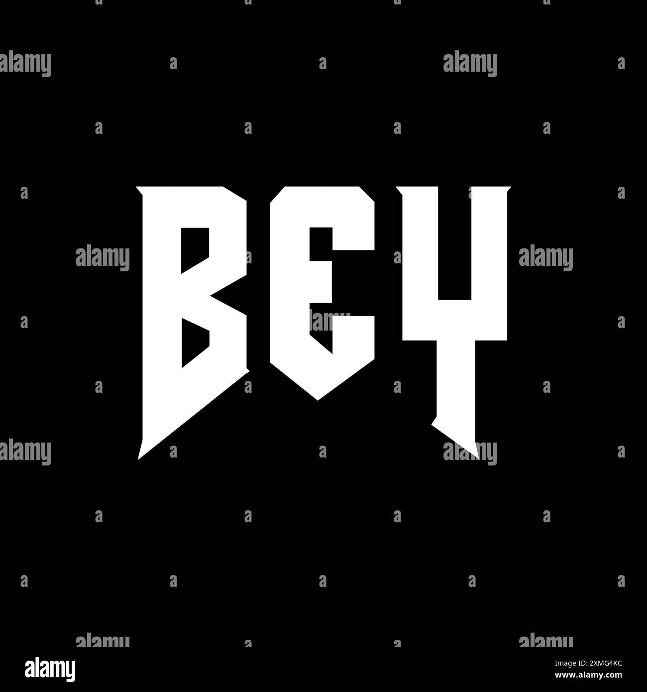 BEY letter logo design for technology company. BEY logo design black ...
