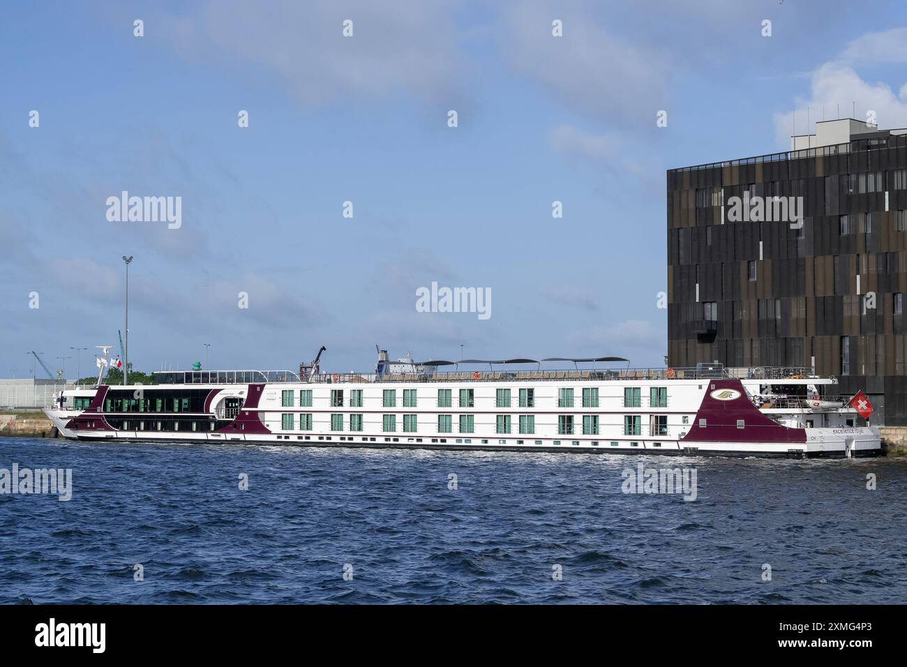 Le Havre, France - View on the inland cruise ship EXCELLENCE ROYALE ...