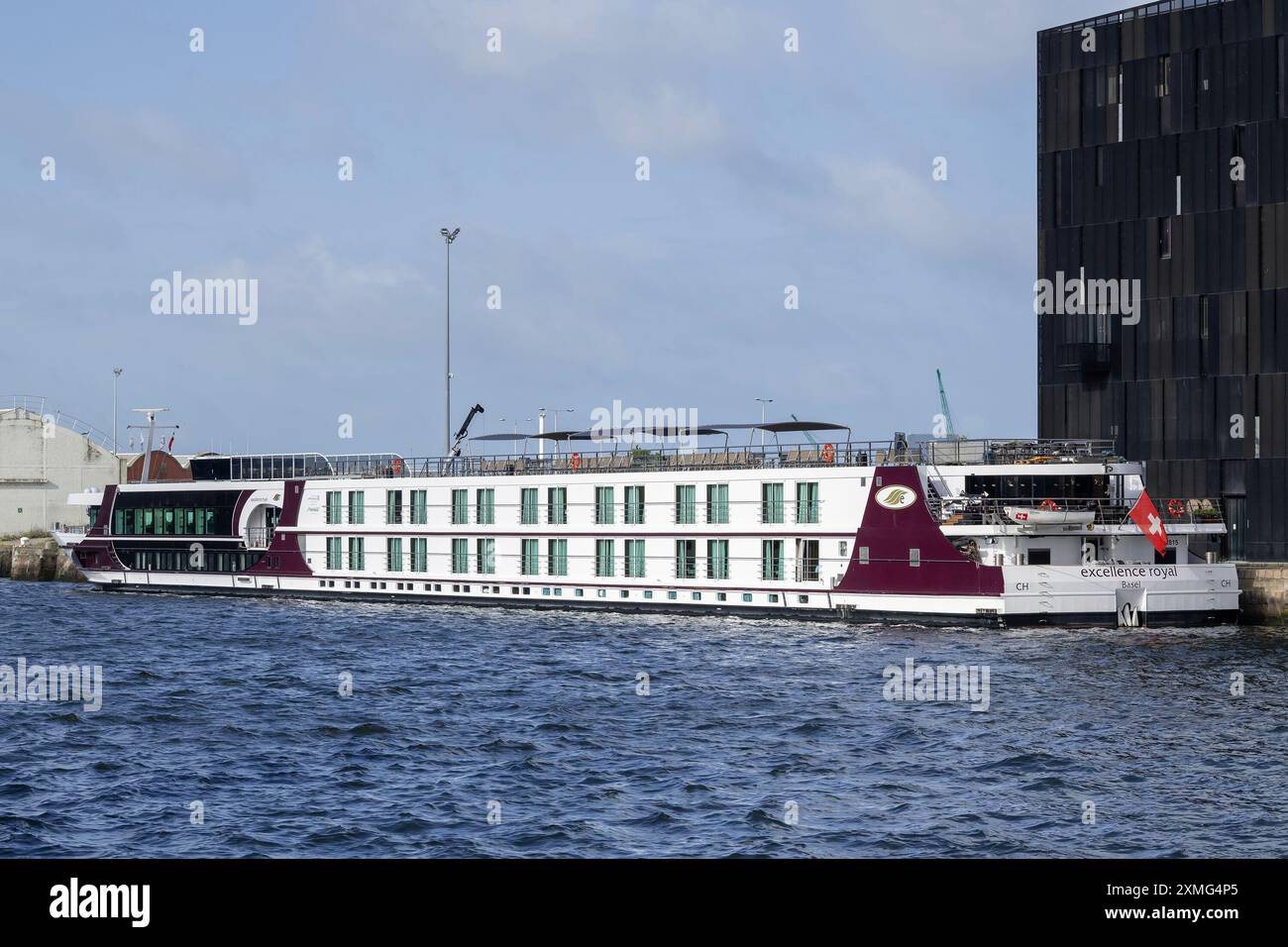 Le Havre, France - View on the inland cruise ship EXCELLENCE ROYALE ...