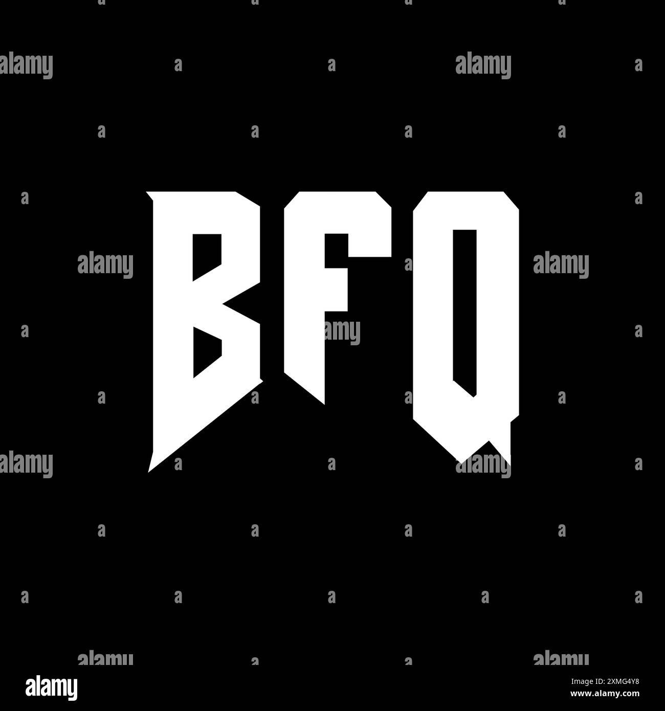 BFQ letter logo design for technology company. BFQ logo design black ...