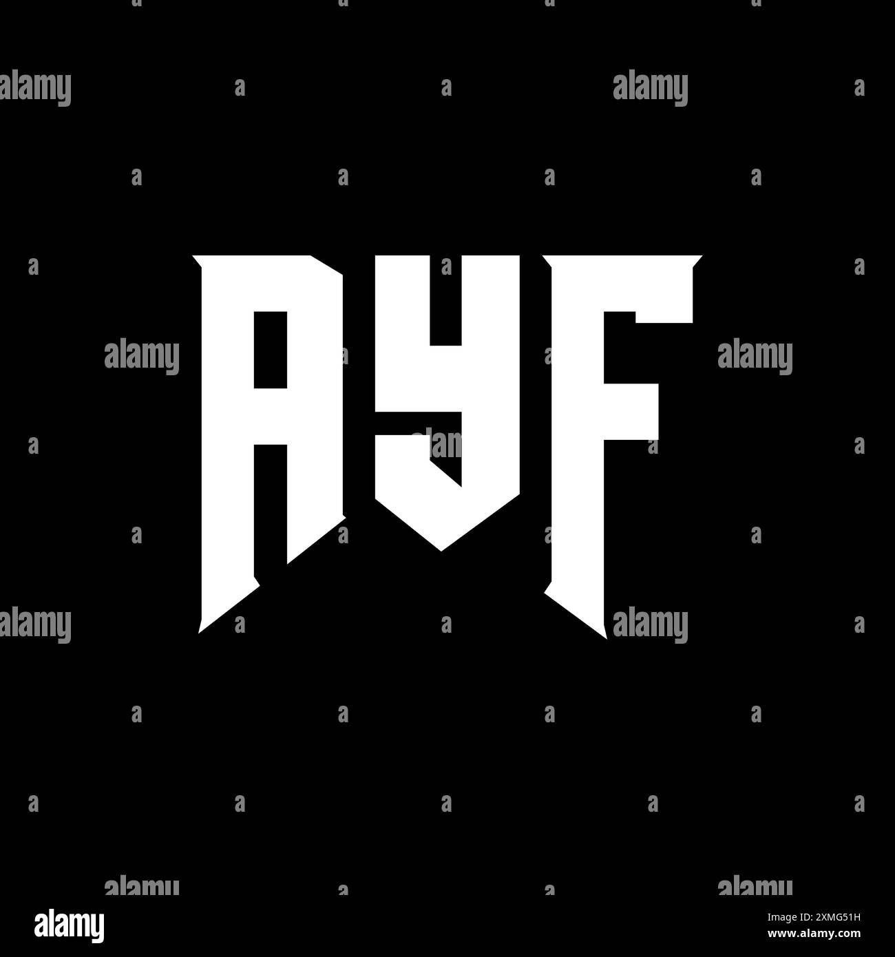 AYF letter logo design for technology company. AYF logo design black ...