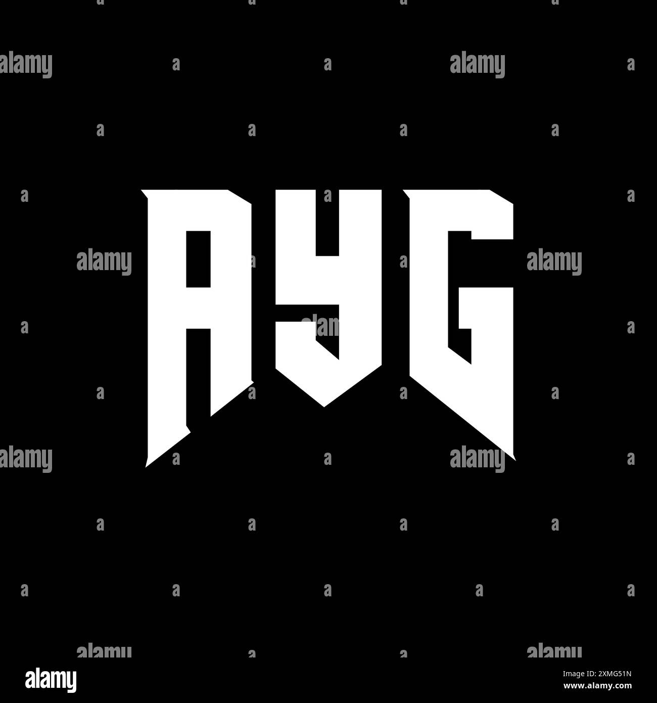 Ayg logo design Black and White Stock Photos & Images - Alamy