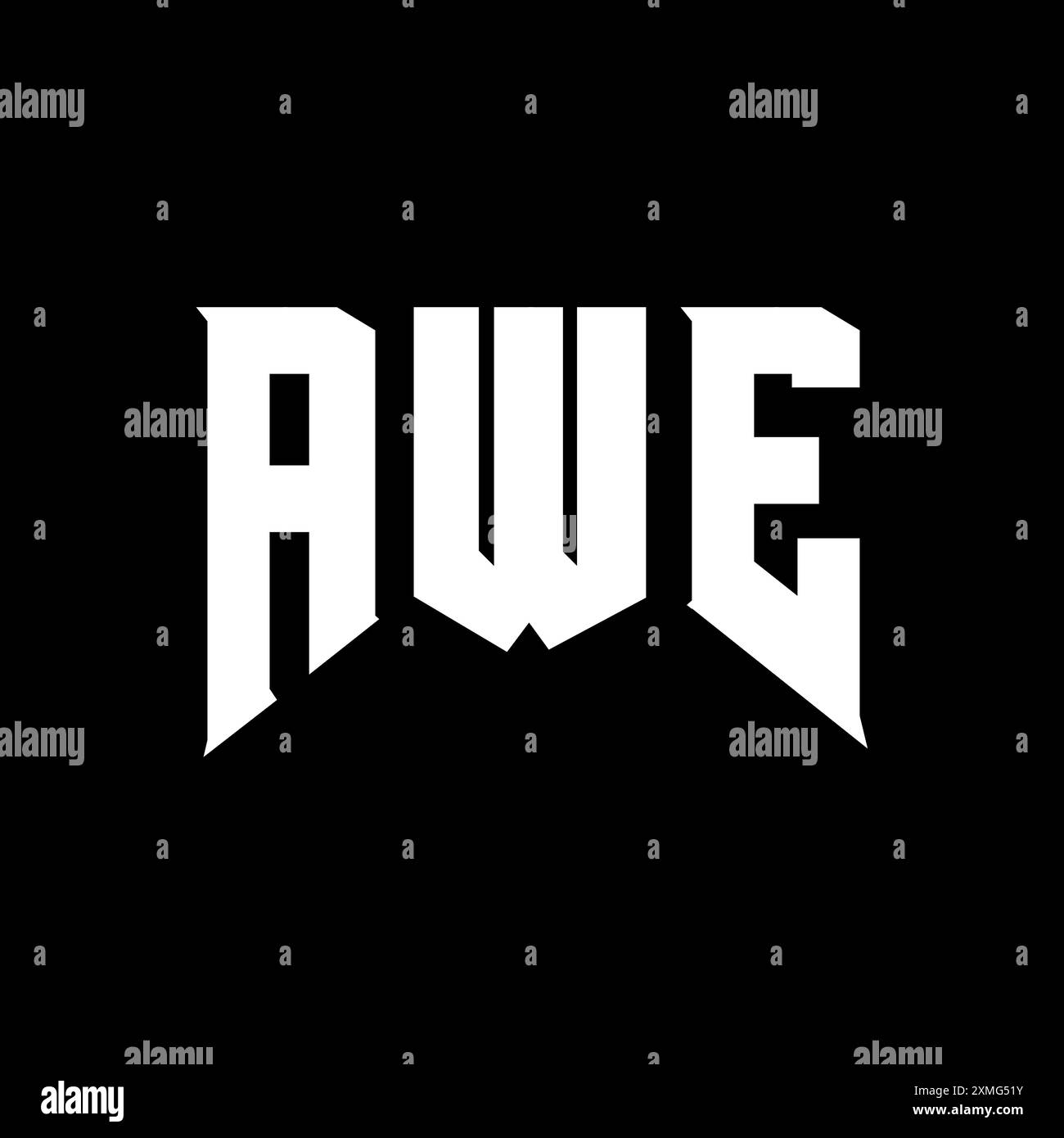 AWE letter logo design for technology company. AWE logo design black ...