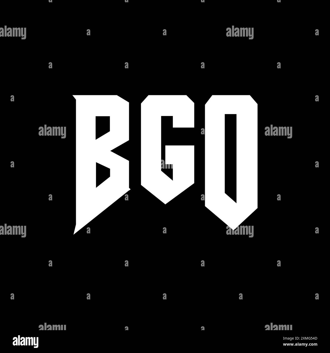 Bgo minimalist logo Stock Vector Images - Alamy