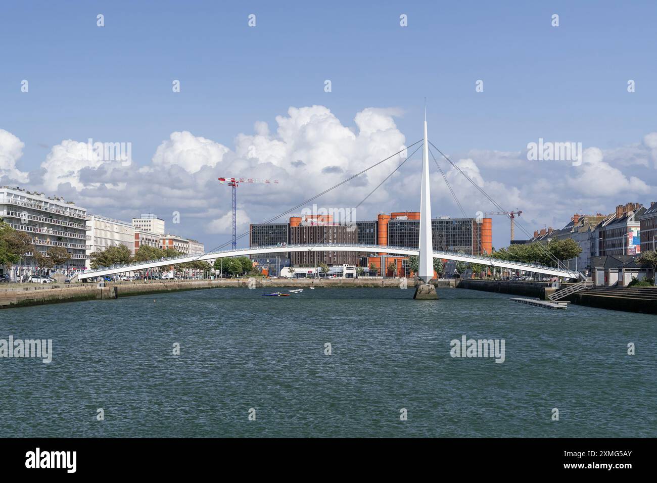 Le Havre, France - The footbridge built in 1969 which crosses the ...