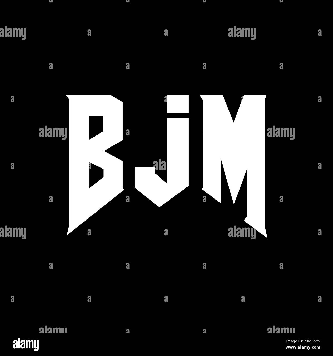 BJM letter logo design for technology company. BJM logo design black ...