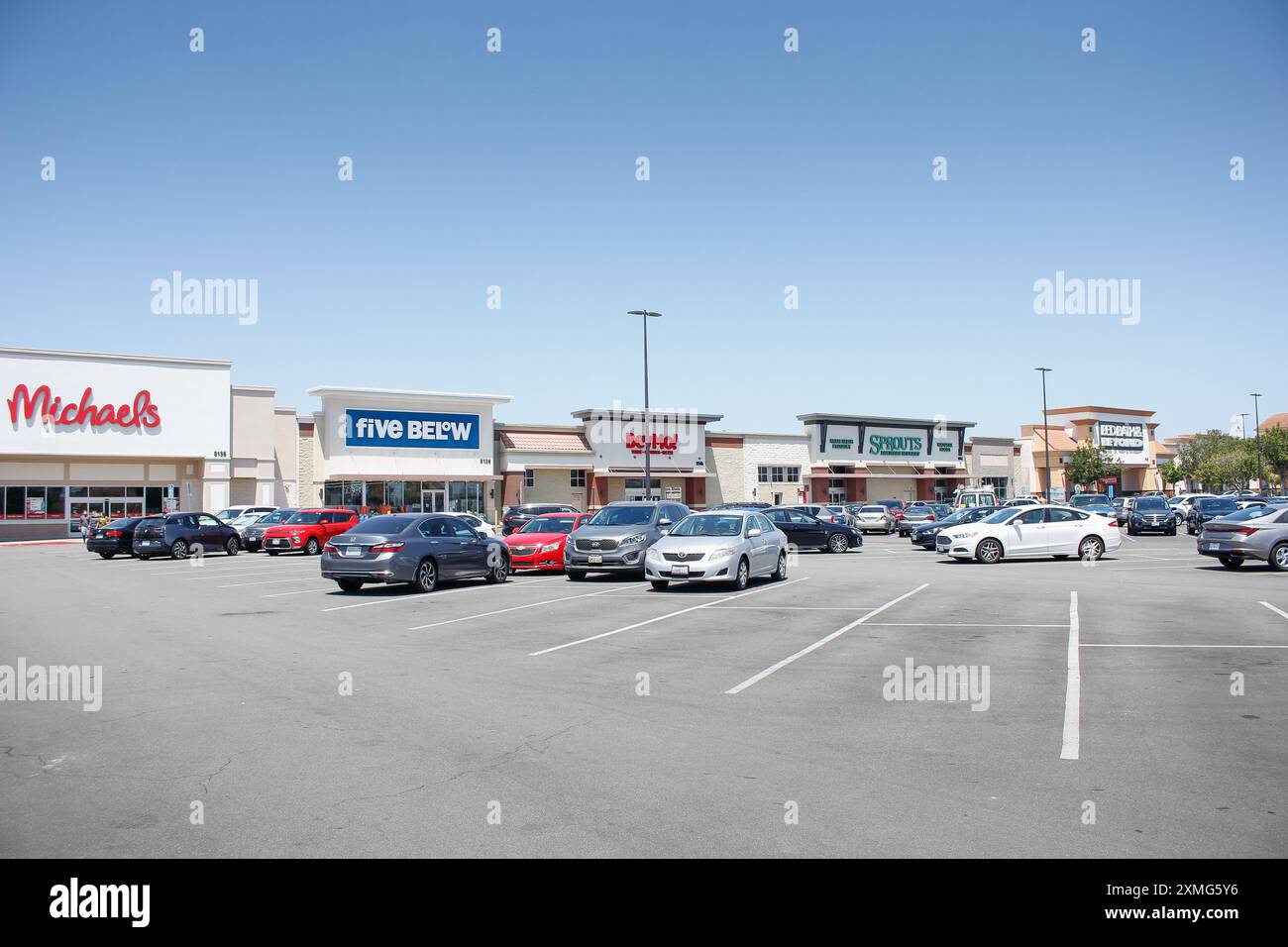 Los Angeles, California, United States - 04-26-2021: A view of a ...